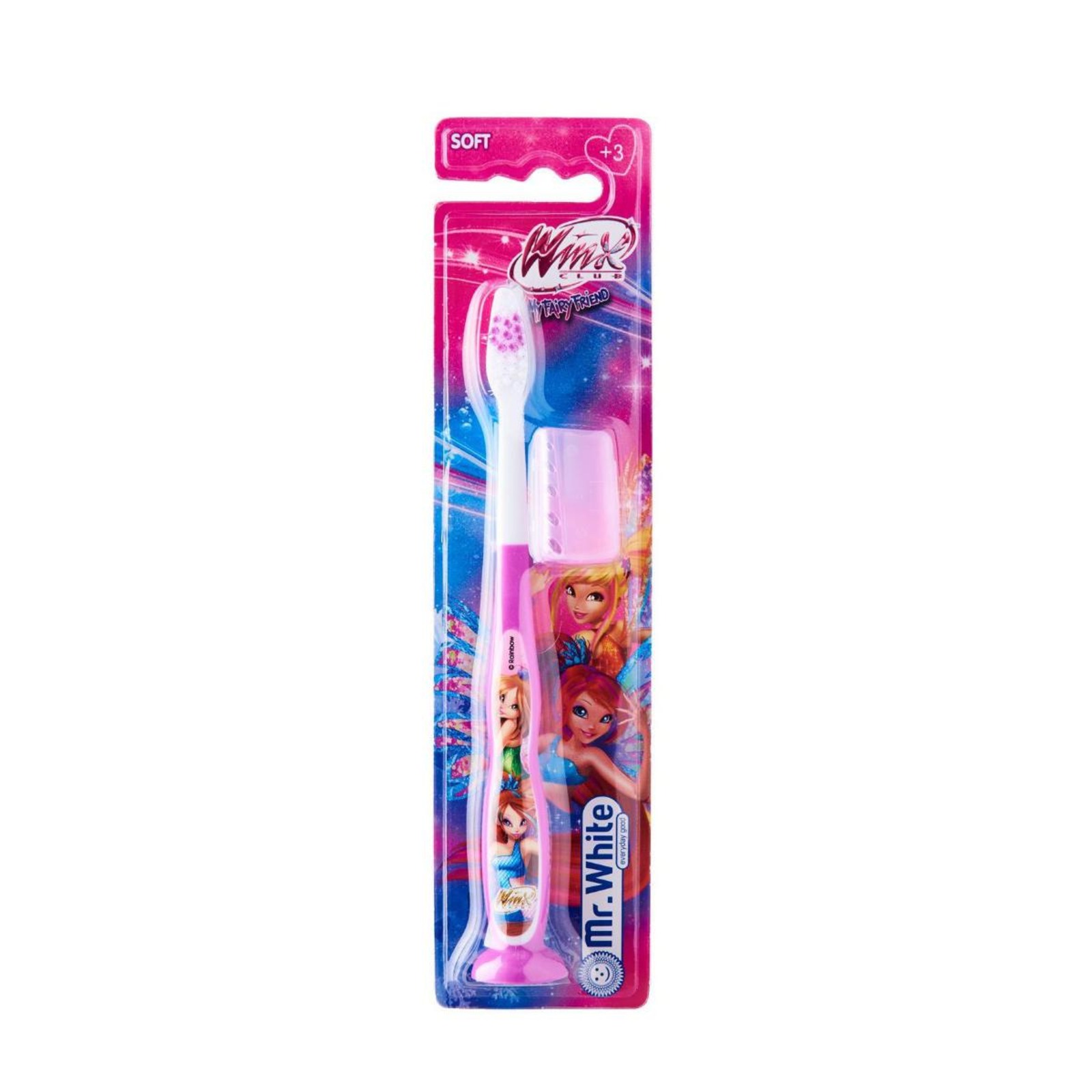 Mr White Winx Toothbrush With Suction & Cover | NTUC FairPrice