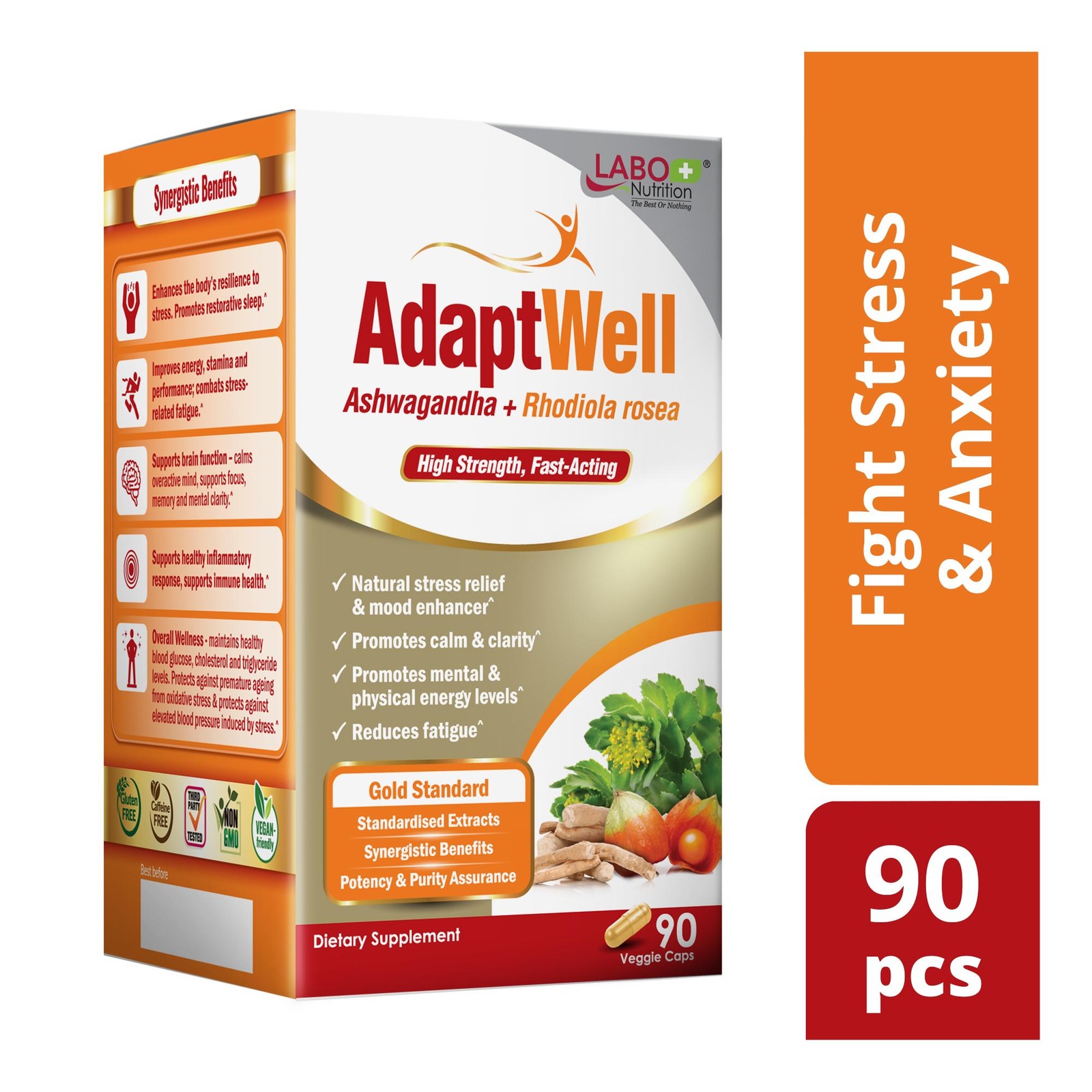 LABO Nutrition AdaptWell Ashwagandha & Rhodiola Rosea Extract | NTUC ...