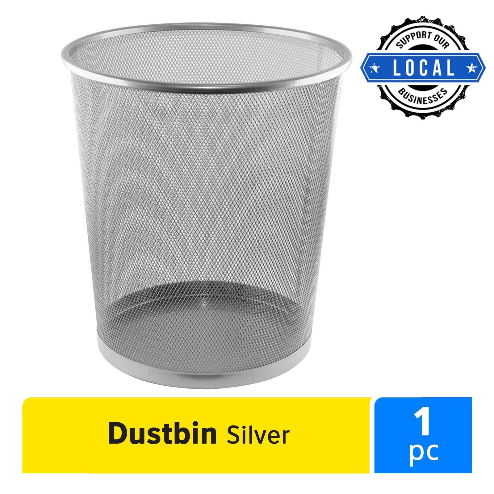 Alfax Ld01509 Round Mesh Dustbin Silver | NTUC FairPrice