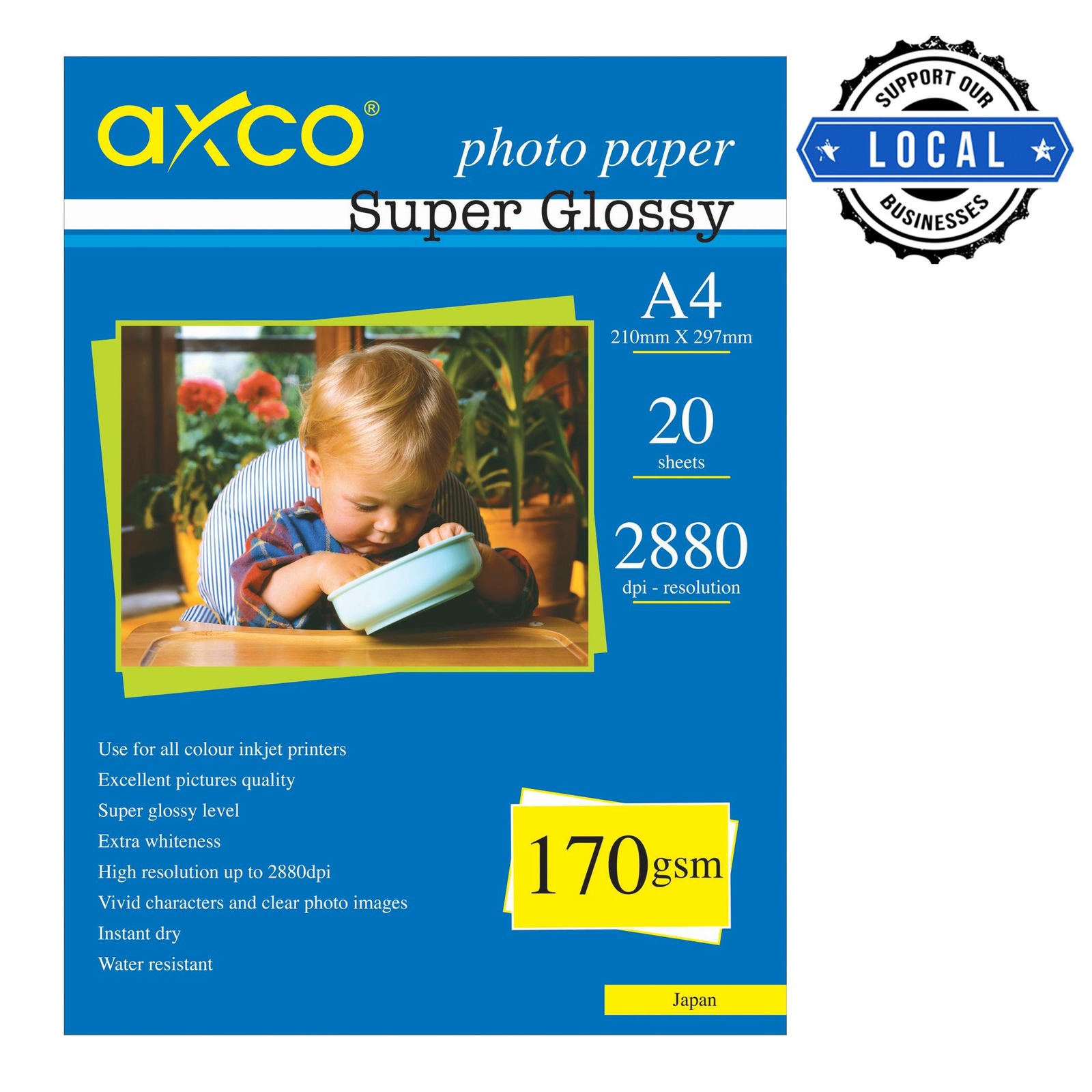 Axco Photo Paper Super Glossy 170G A4 | NTUC FairPrice