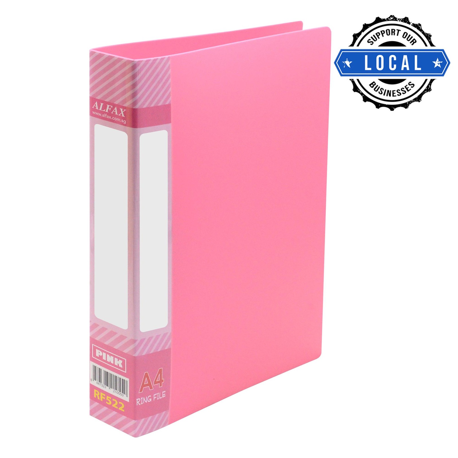 Alfax RF522 2D25mm Ring File A4 Pink | NTUC FairPrice