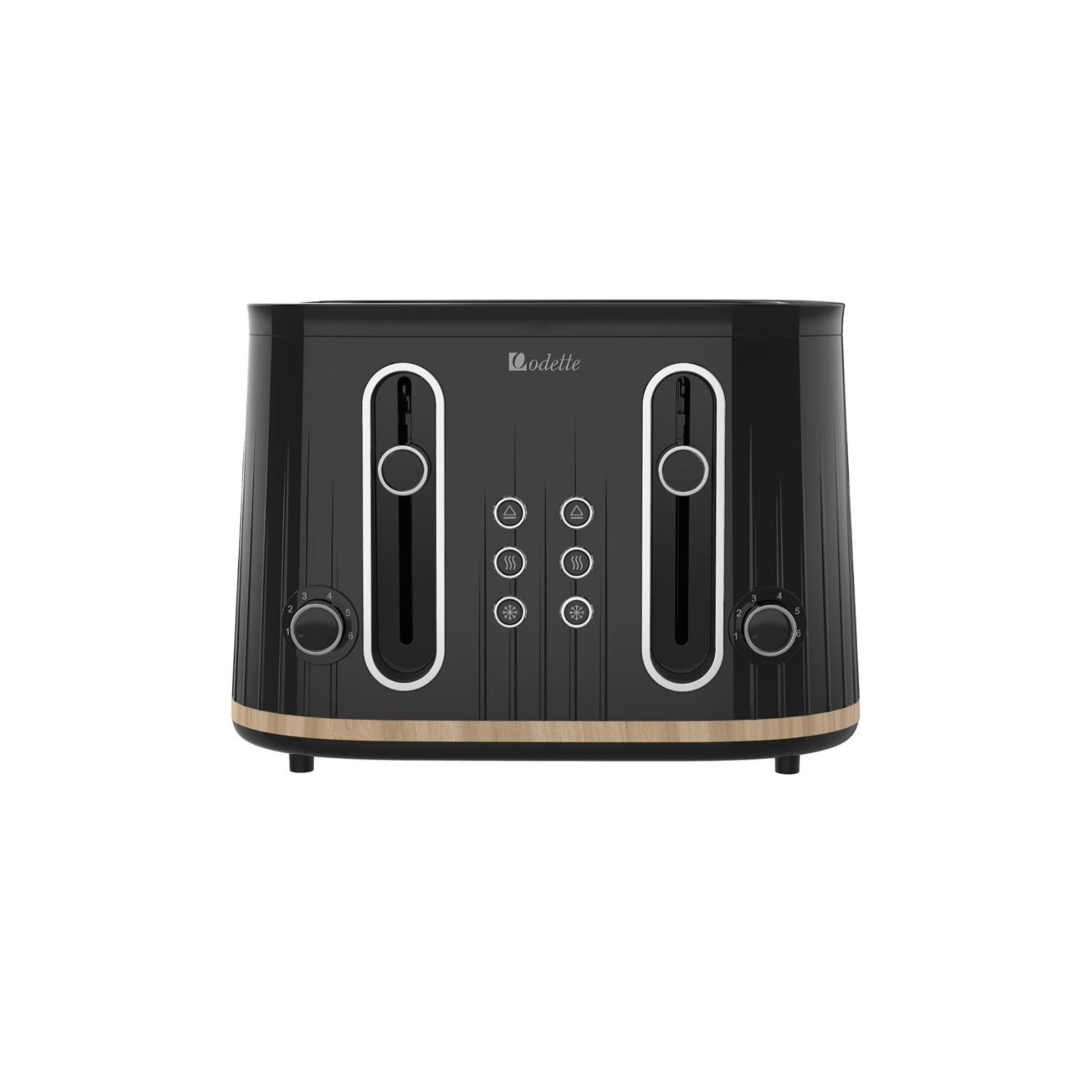 Odette George Series 4-Slice Bread Toaster (Black) | NTUC FairPrice