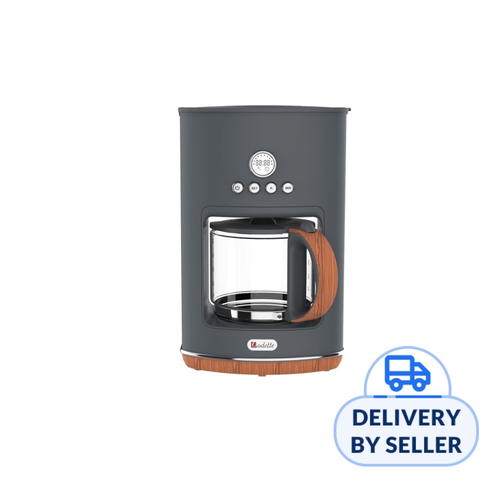 Odette Programmable Coffee Maker (Grey) | NTUC FairPrice