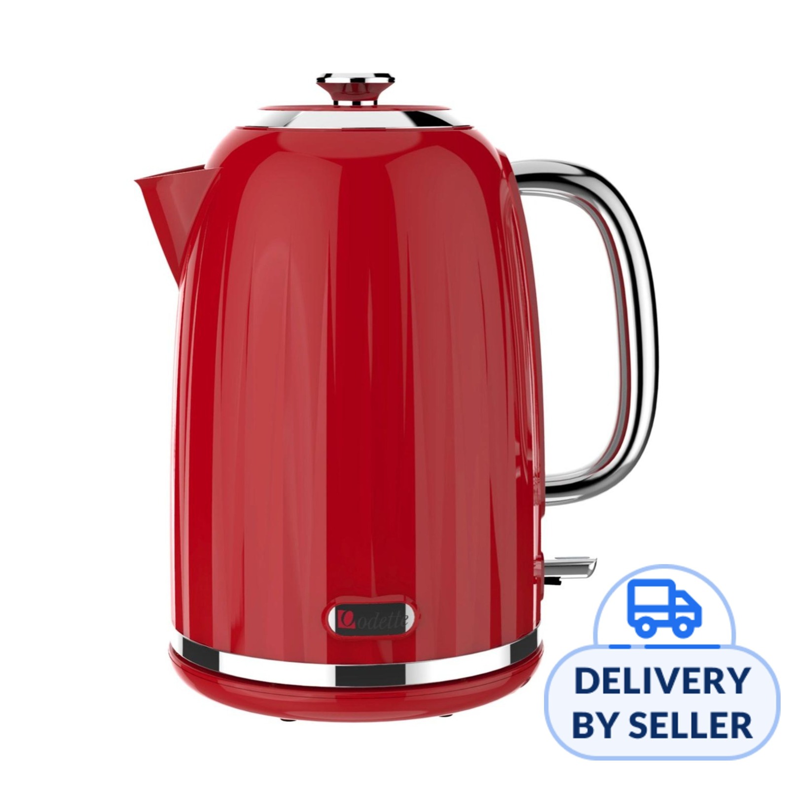 Odette Jukebox Series Retro Electric Kettle (Red) | NTUC FairPrice