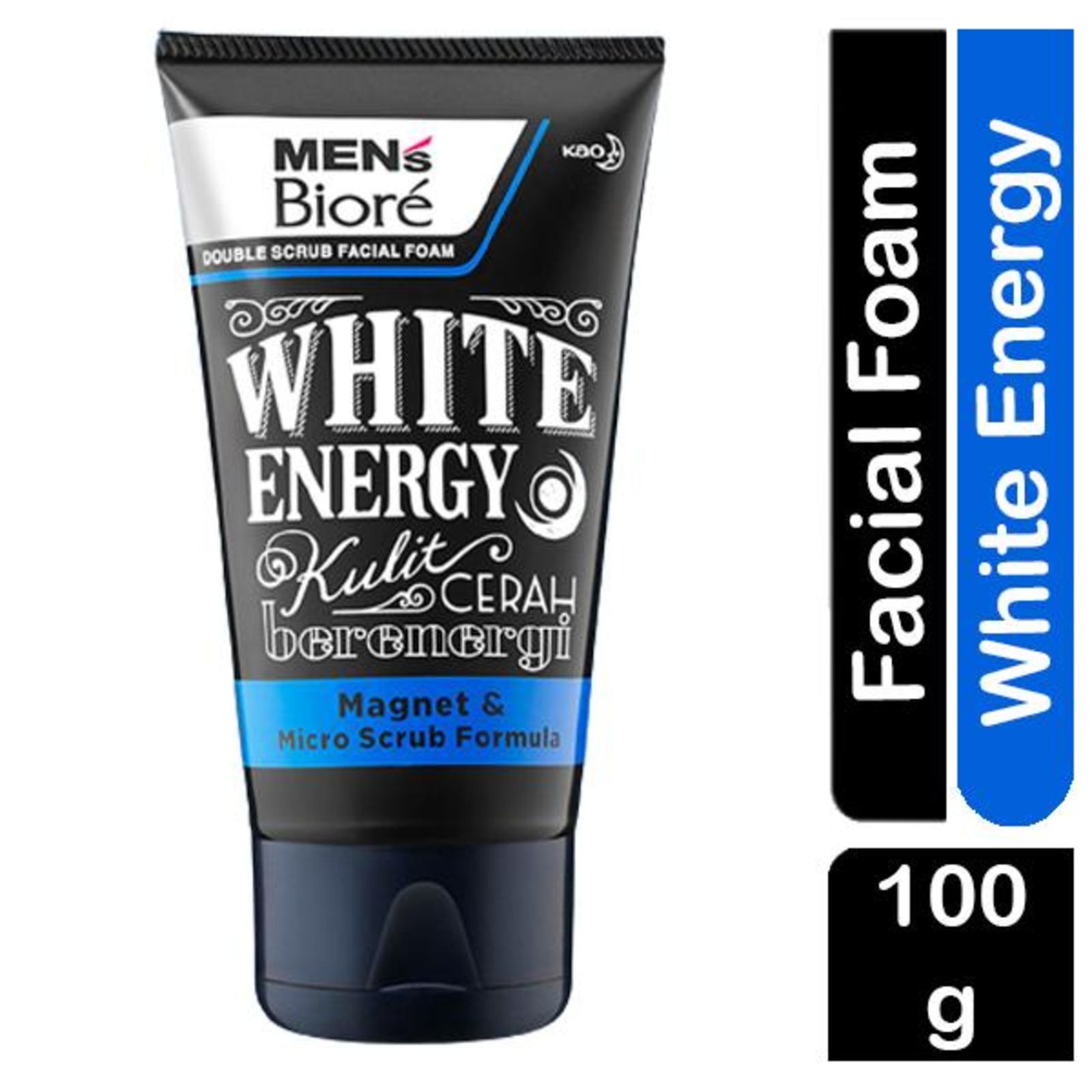 Biore Men's Double Deep Detox Scrub White Energy Facial Foam | NTUC ...