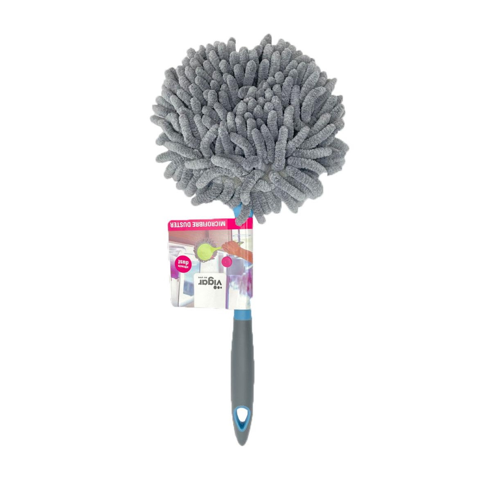 Vigar Rengo Blue Round Microfiber Duster | NTUC FairPrice