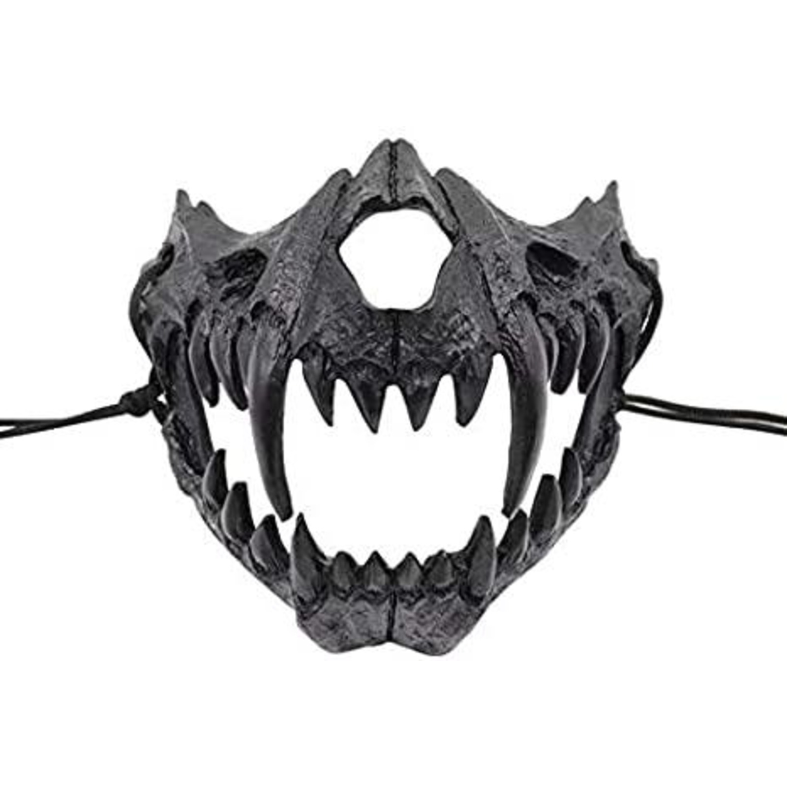 Partyforte Halloween Mask Skull Jaw Scary Fangs Plastic-Black | NTUC ...