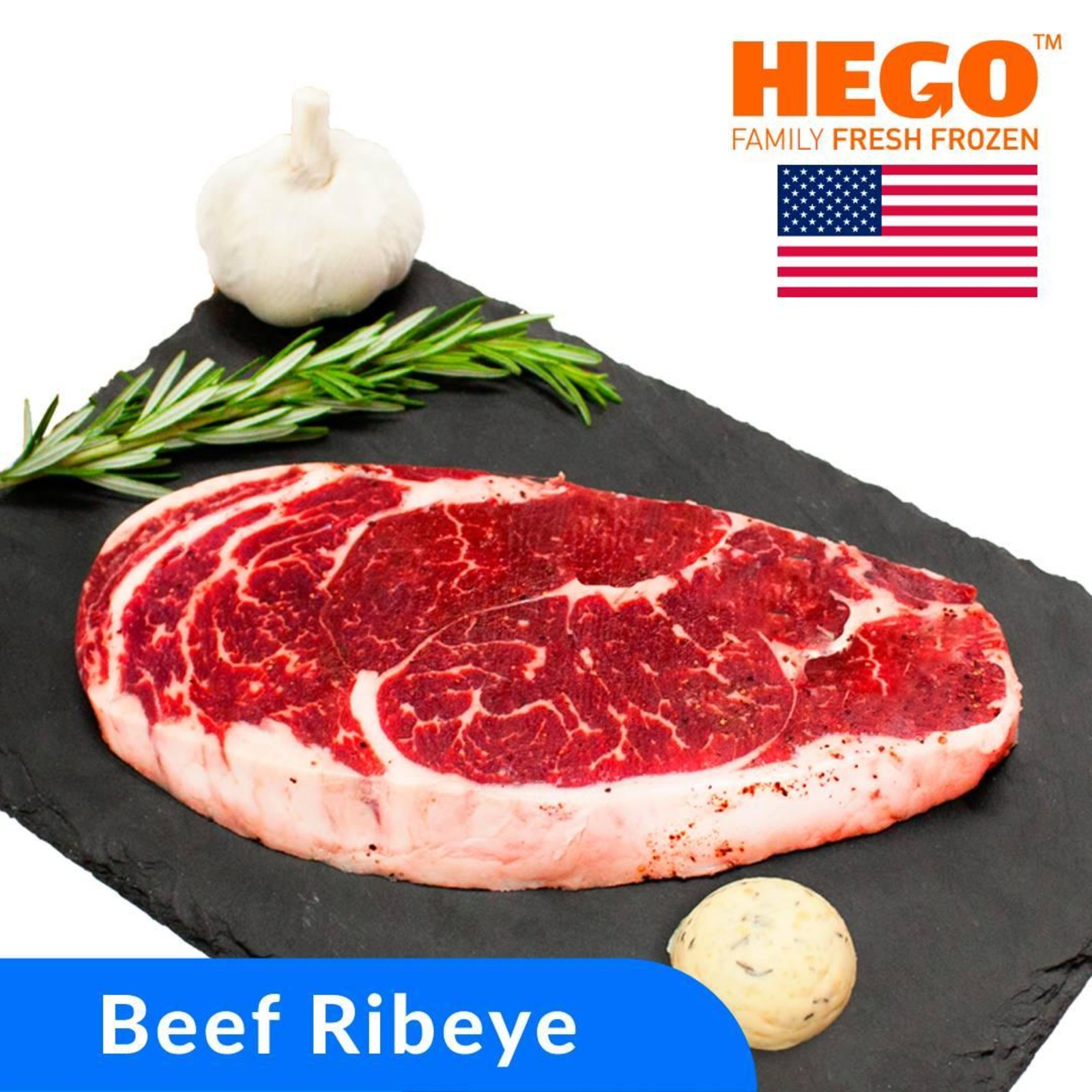 Hego US Beef Ribeye with Garlic Herb Butter | NTUC FairPrice