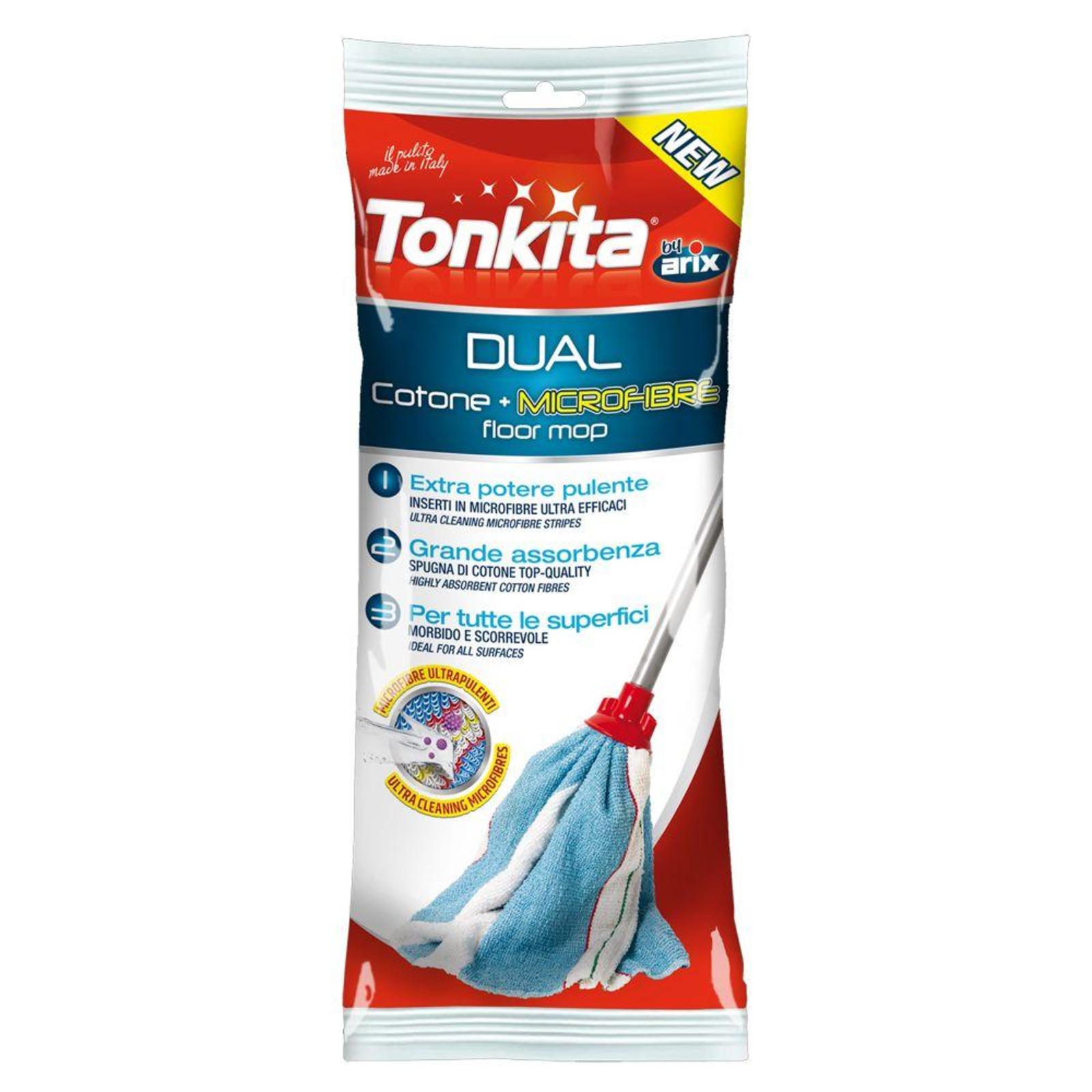 Arix Tonkita Dual Cotton Microfiber Mop Ntuc Fairprice