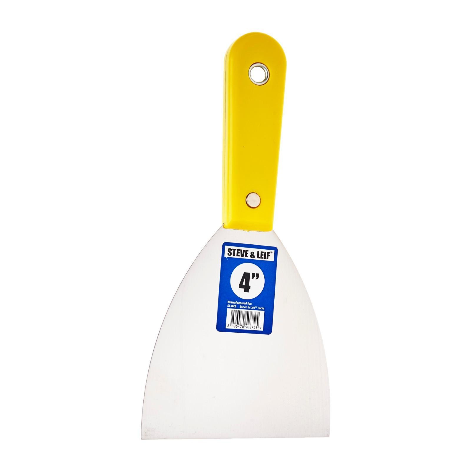 Steve & Leif 4" Stiff Scrapers With Yellow Handle | NTUC FairPrice