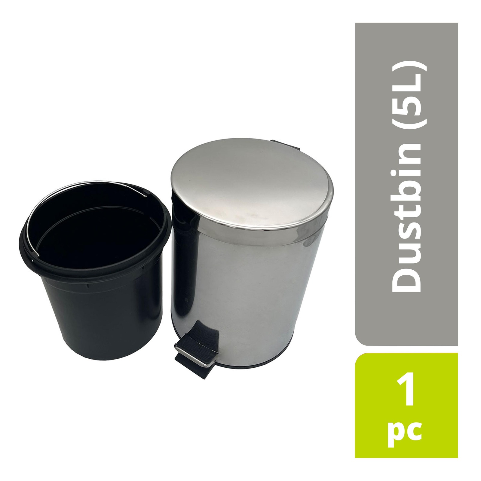 Suntex Round Steel Dustbin - 5 L | NTUC FairPrice