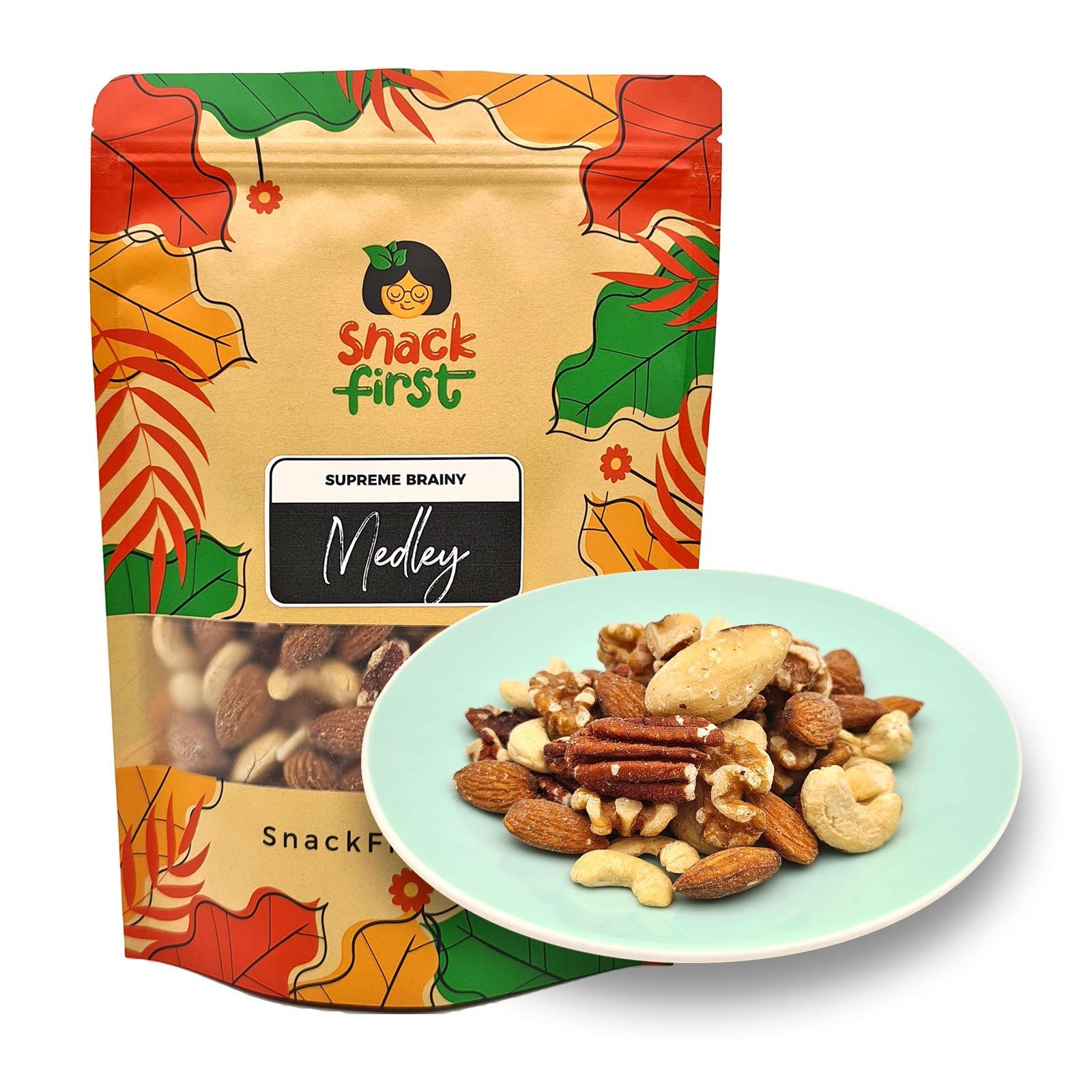 SnackFirst Supreme Brainy Medley (Mixed Baked Nuts No Salt) | NTUC ...