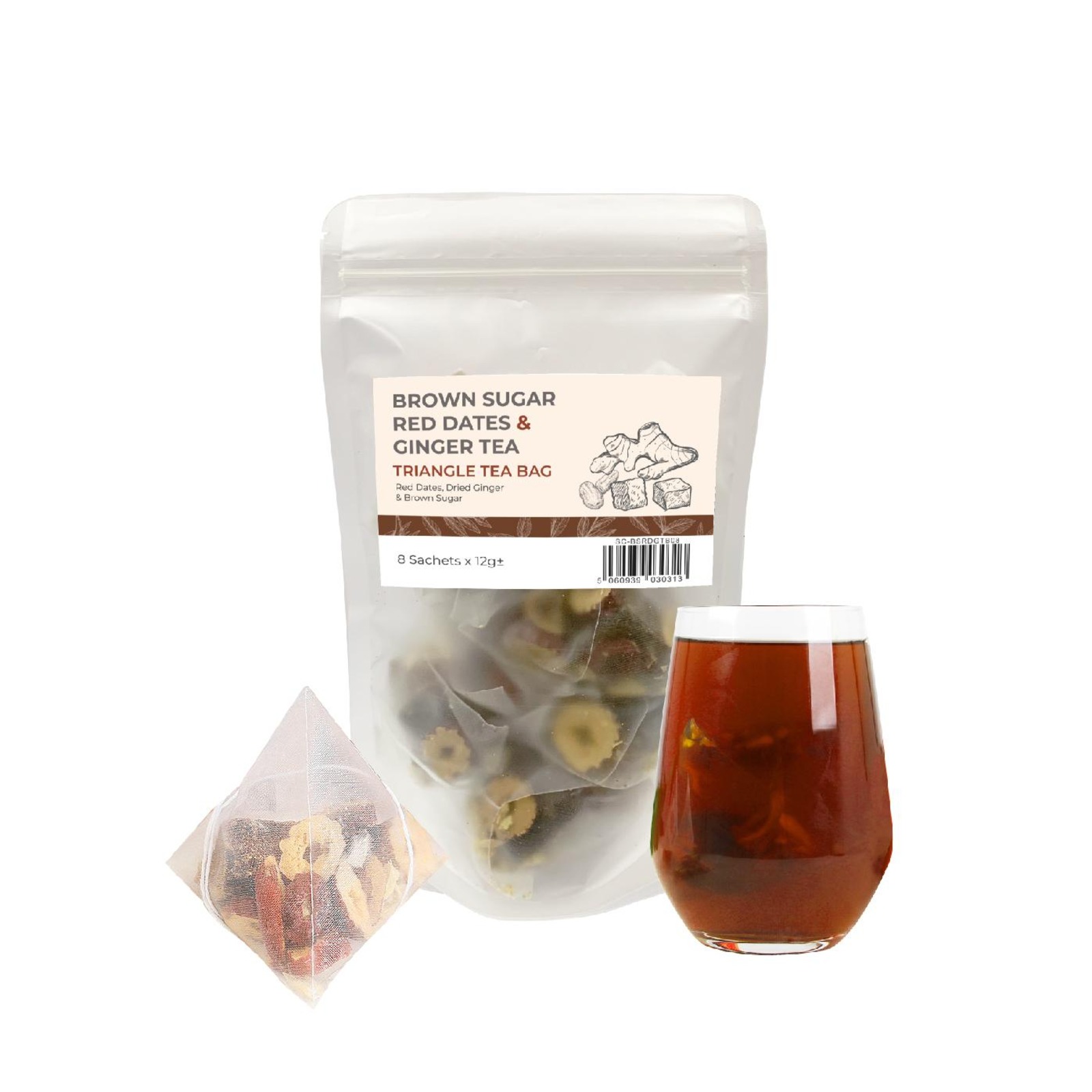 BEST Choice Brown Sugar & Red Date Ginger Tea Triangle Tea Ba | NTUC ...