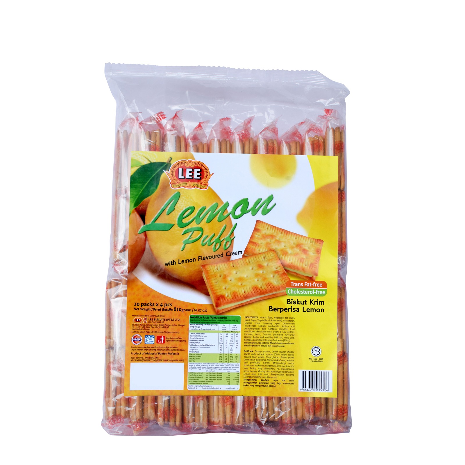 Lee Biscuits Lemon Puff 20s | NTUC FairPrice