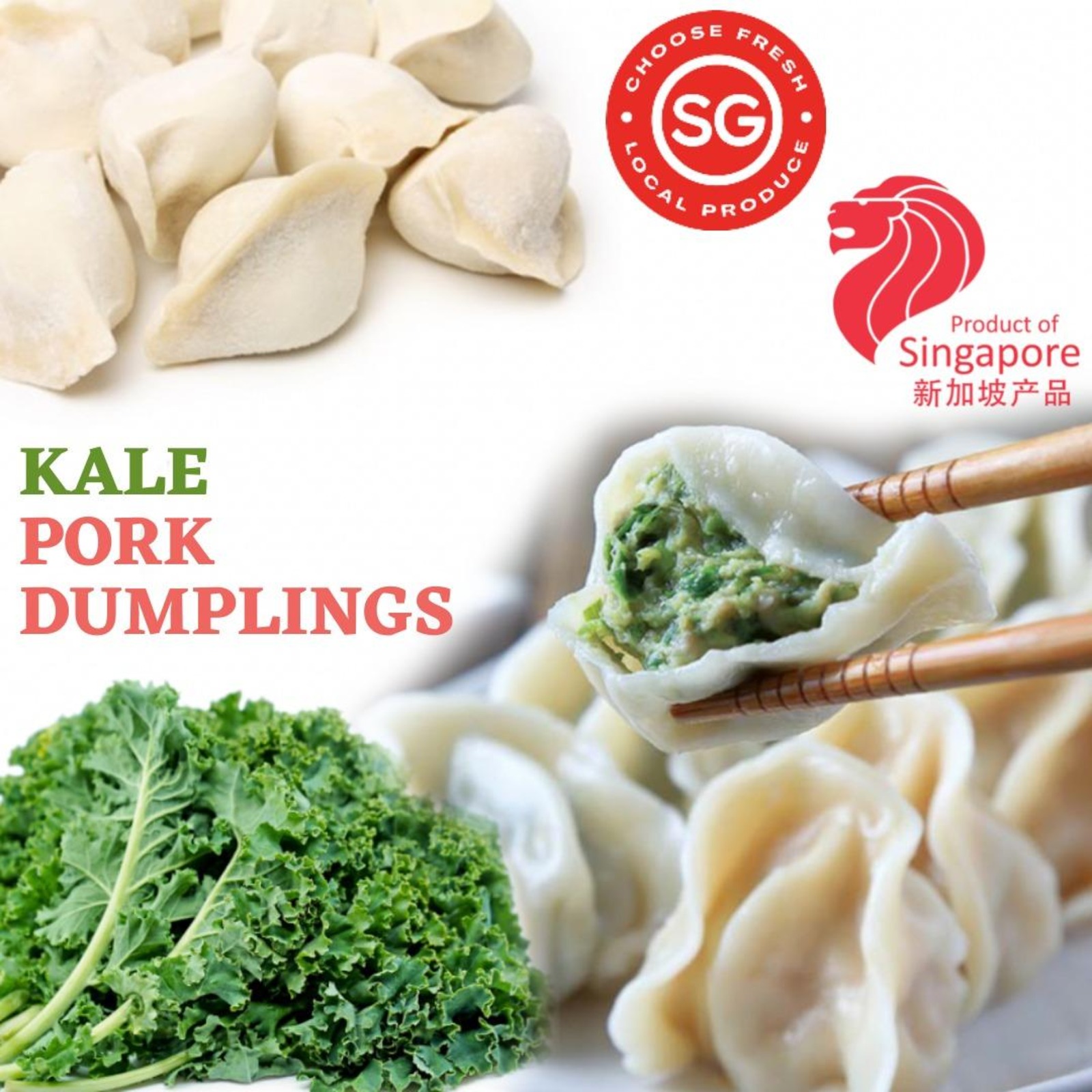 Vegeponics Kale and Pork Dumpling | NTUC FairPrice