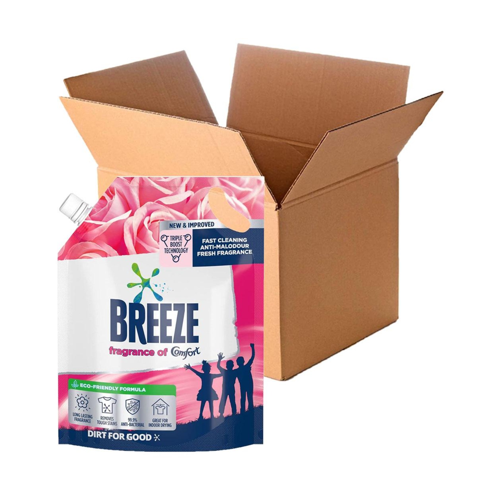 Breeze Fragrance Of Comfort Liquid Detergent Refill Carton | NTUC FairPrice