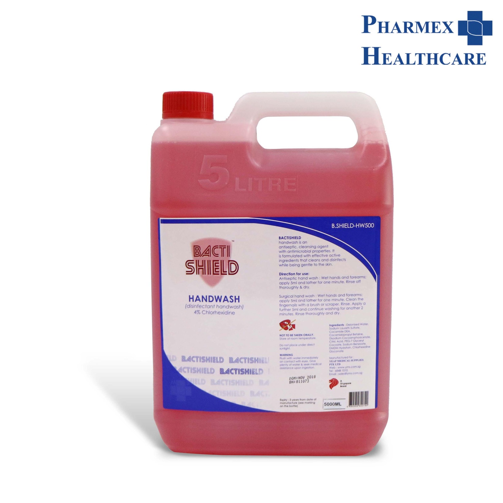 Bactishield Handwash 4% Chlorhexidine 5l | NTUC FairPrice