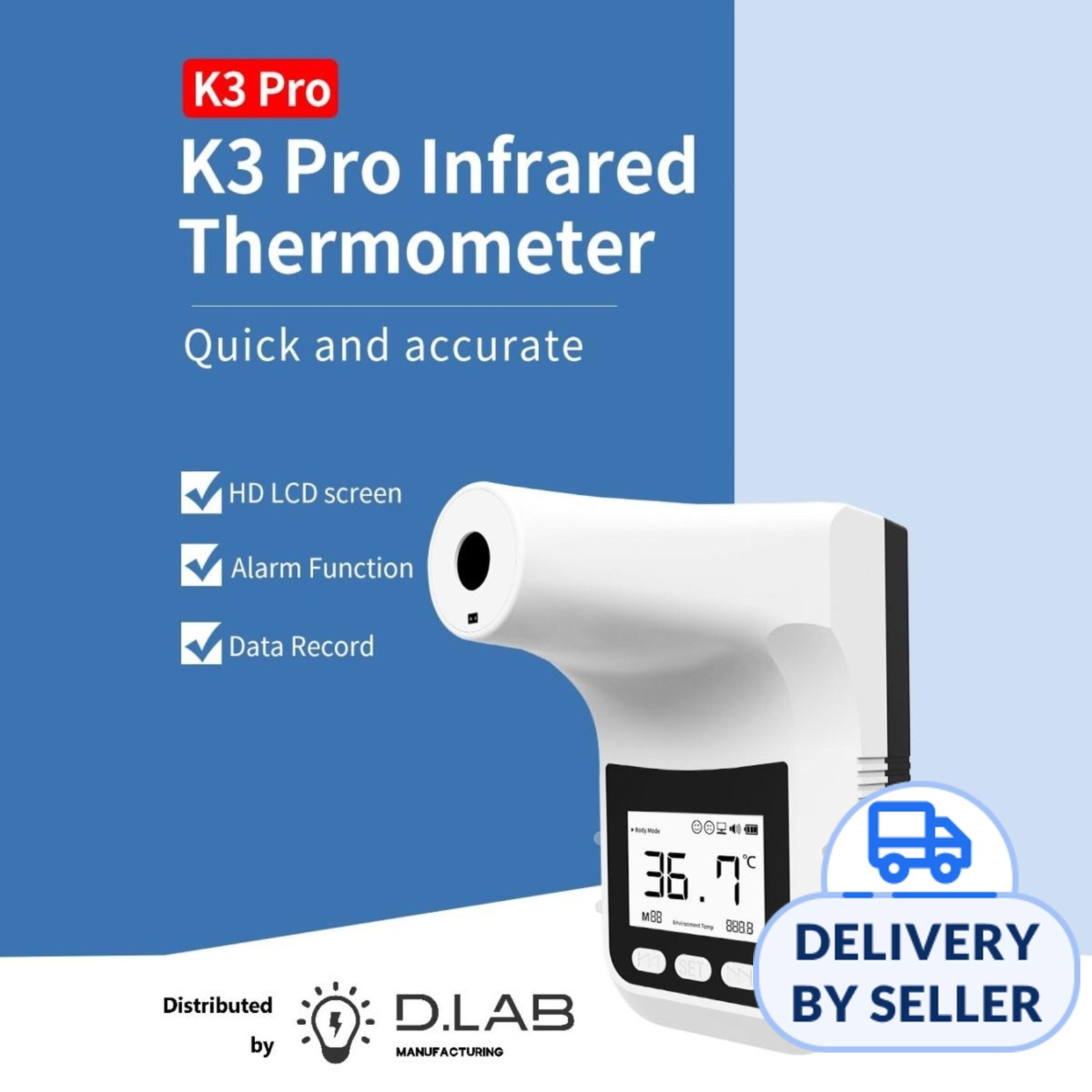D.LAB Temperature Scanner with Tripod (K3 Pro) | NTUC FairPrice