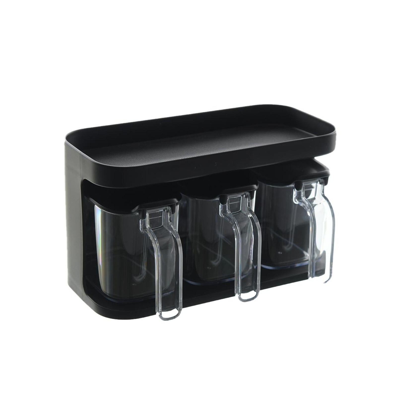 Citylife Condiment Stand Set of 3 With Dual Layer Tray | NTUC FairPrice