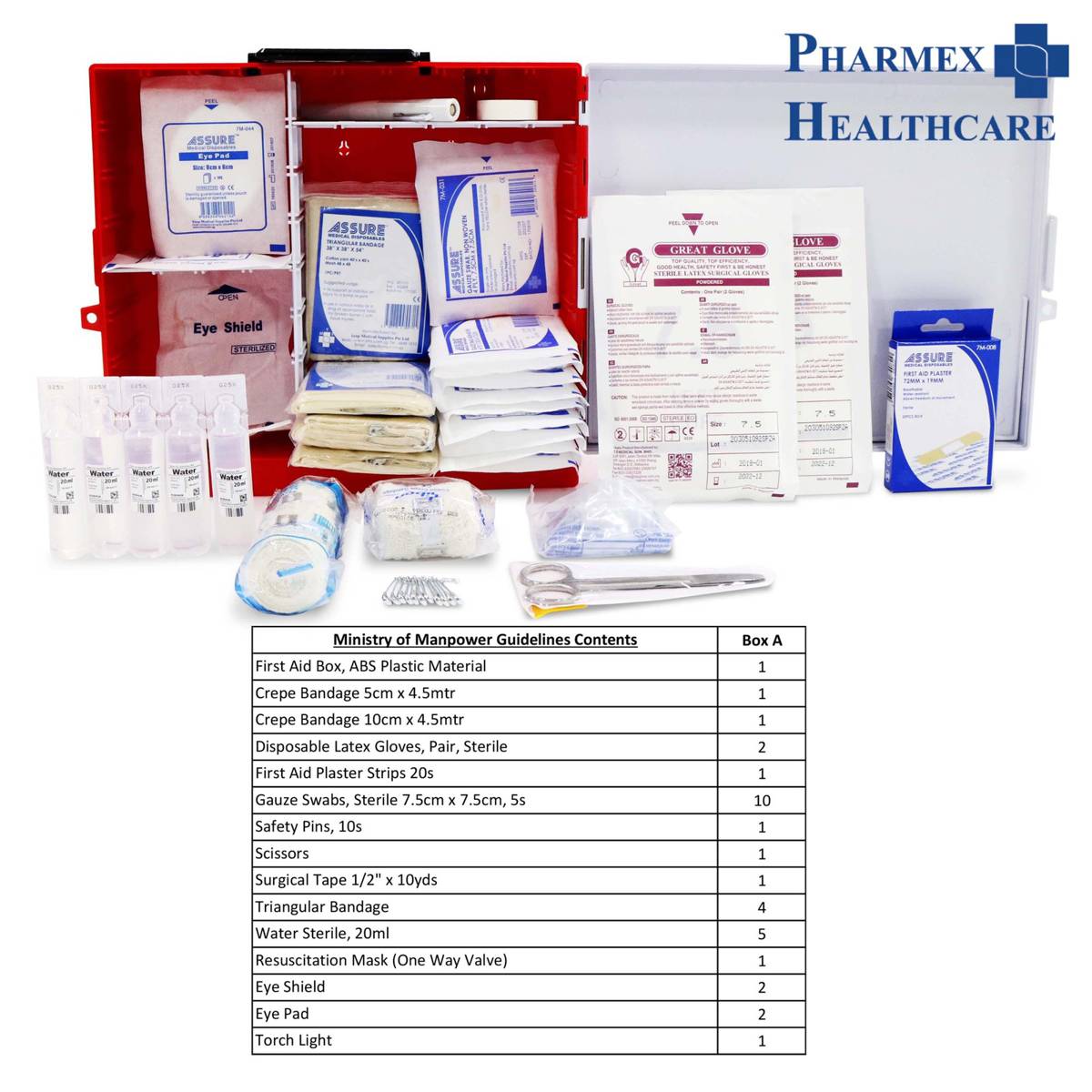 Assure First Aid Box, Complete Large (25 Pax), Box A | NTUC FairPrice