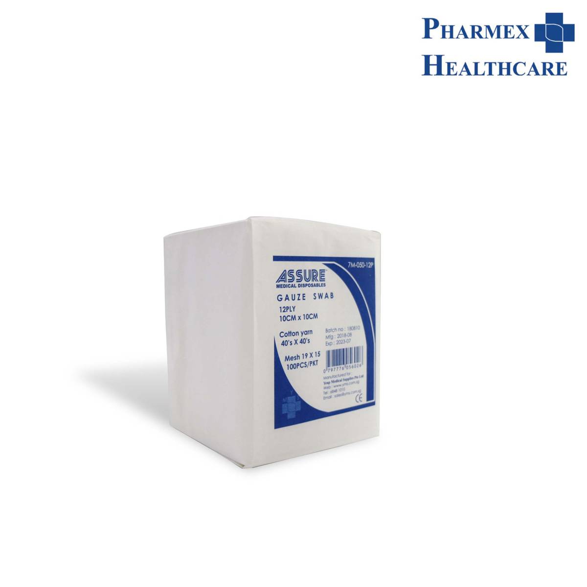 Assure Gauze Swab Non-sterile, 10cm x 10cm, Mesh 19x15, 12 Pl | NTUC ...
