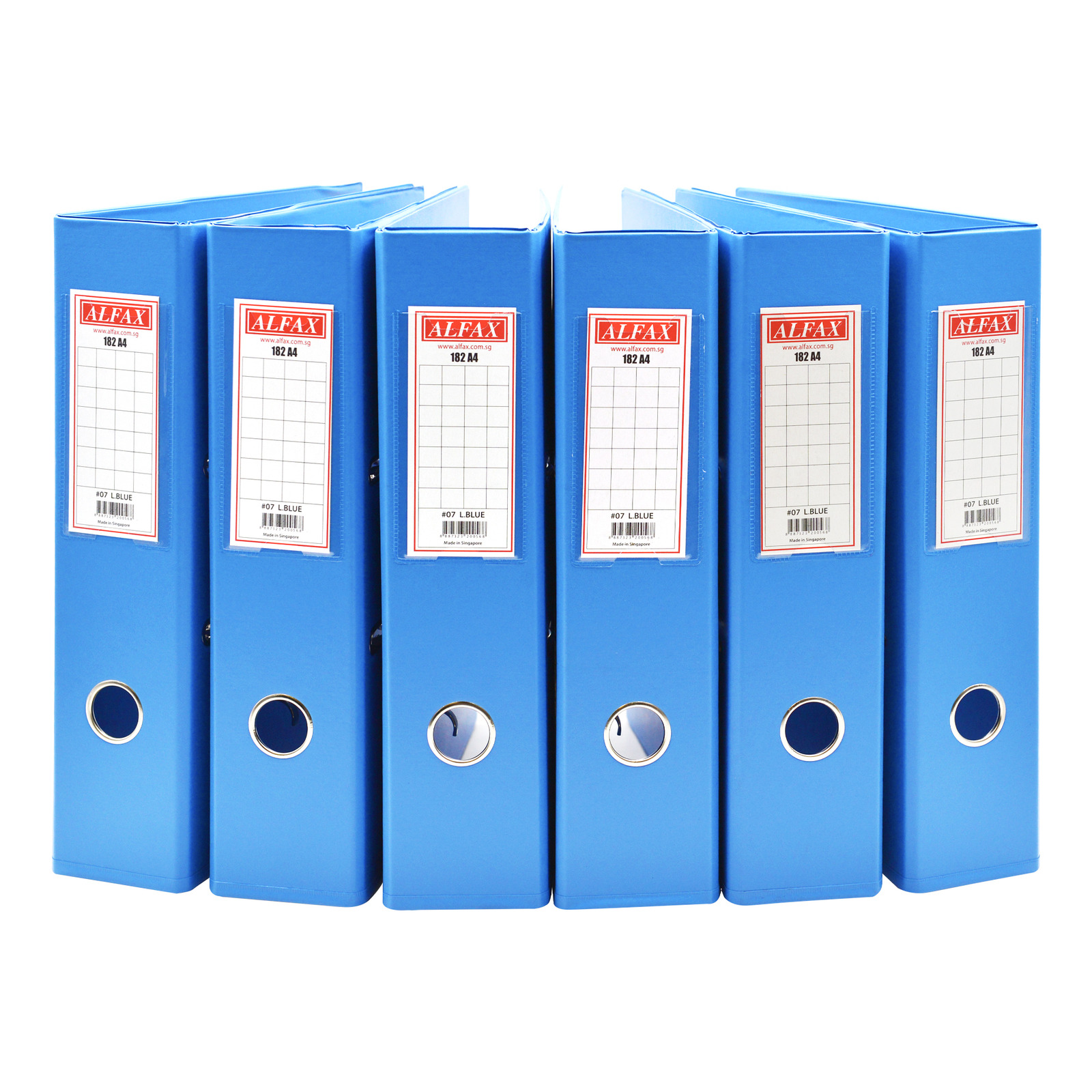 Alfax 182A Pvc Arch File 3inches A4 Light Blue #07 | NTUC FairPrice