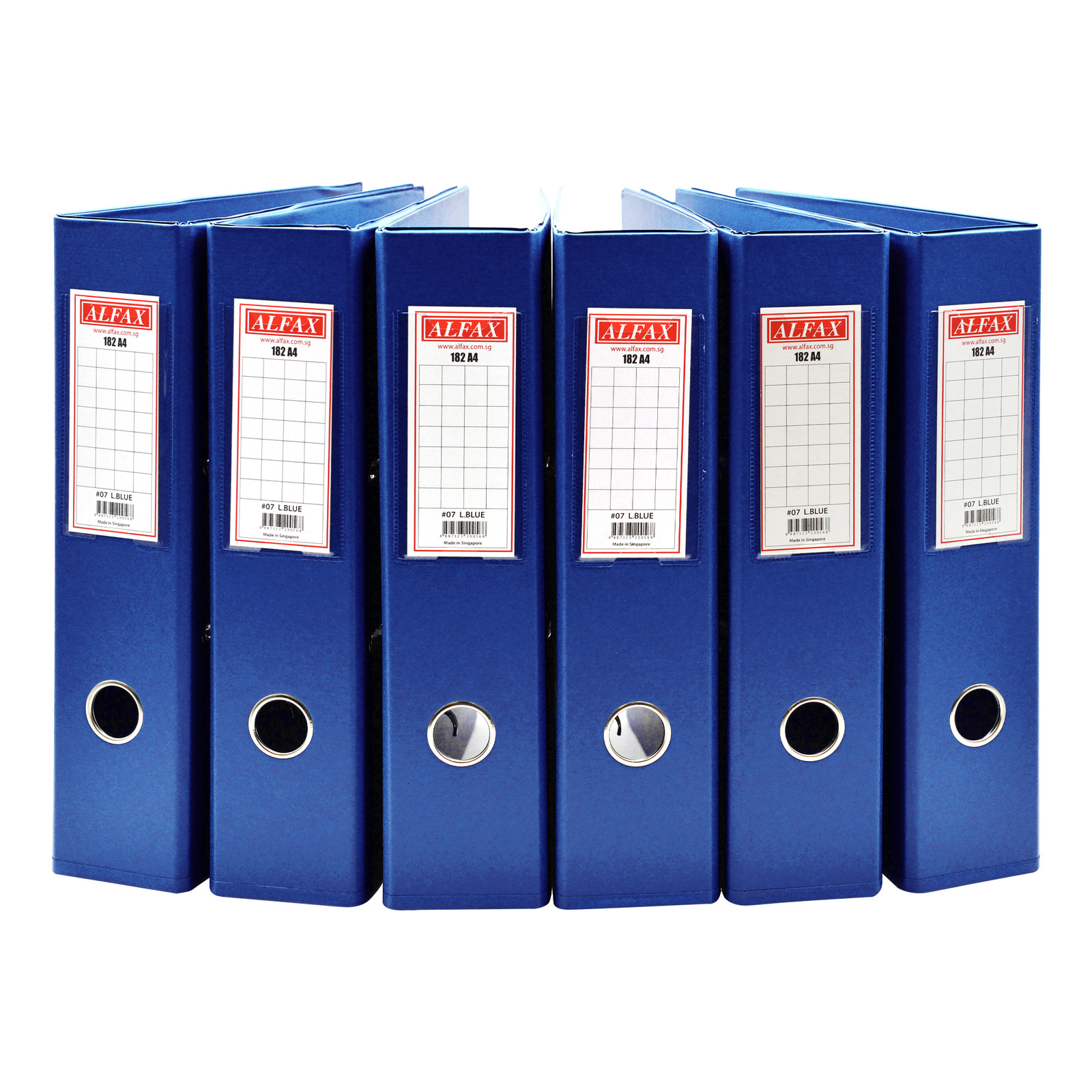 Alfax 182A Pvc Arch File 3inches A4 Navy Blue #08 | NTUC FairPrice