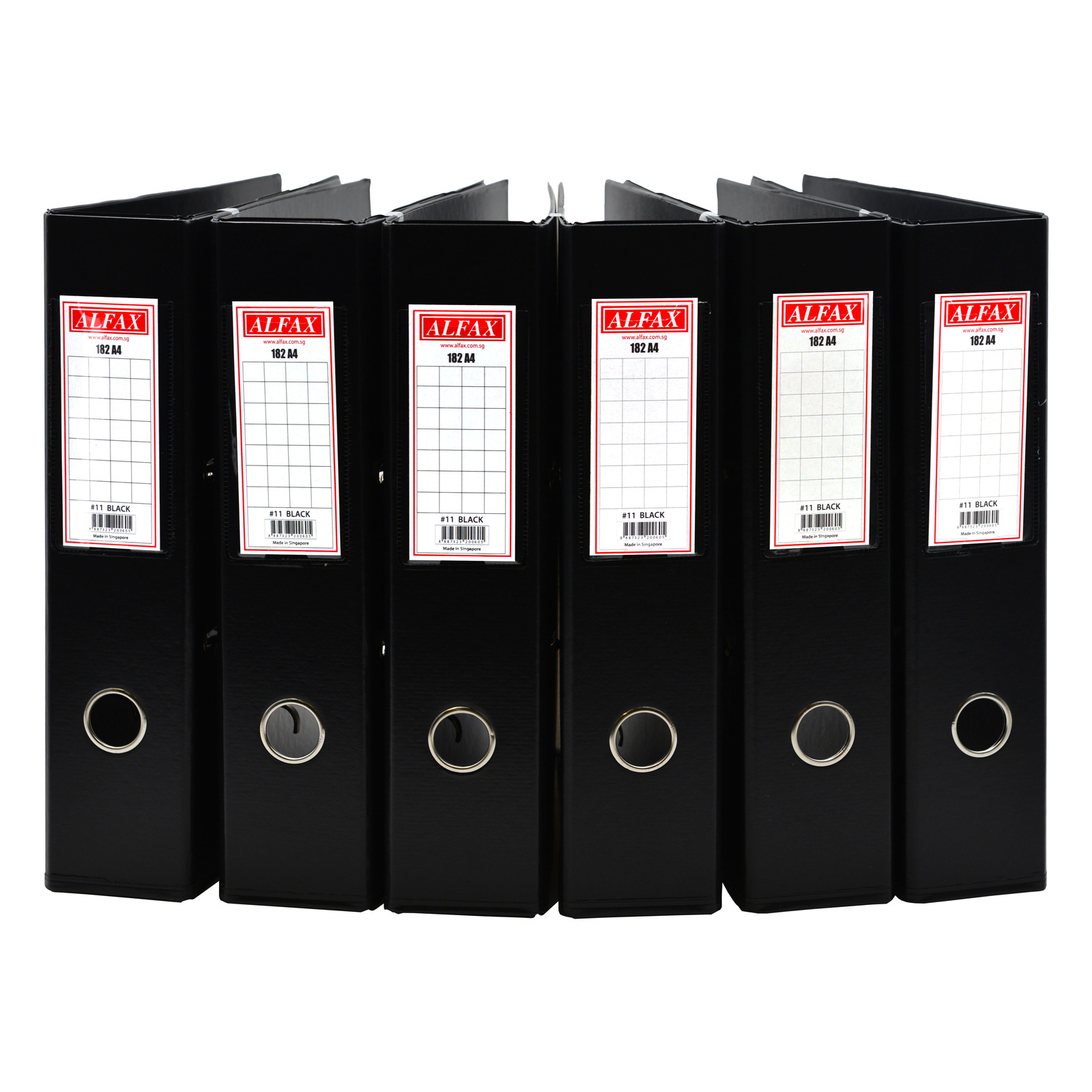 Alfax 182A Pvc Arch File 3inches A4 Black #11 | NTUC FairPrice