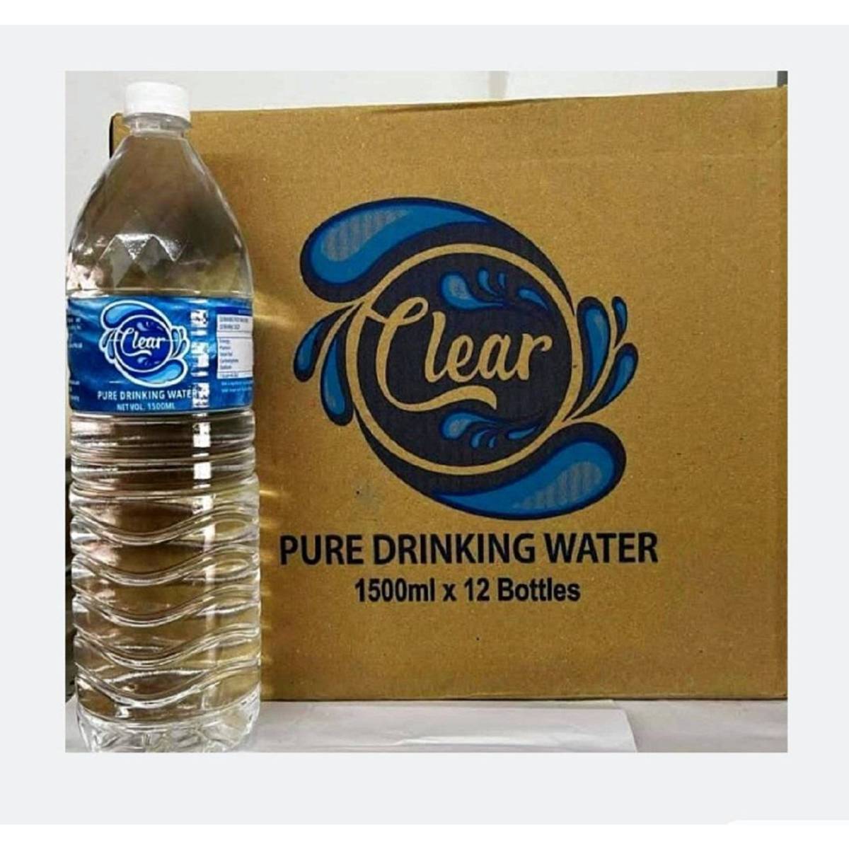 Clear Pure Drinking Water - Case ( 1.5 L X 12 ) - By Shivsaga | NTUC ...