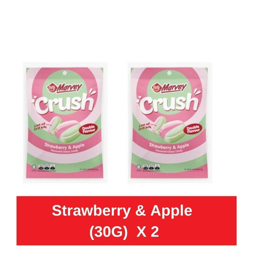 Marvey crush chewy Strawberry & apple candy | NTUC FairPrice