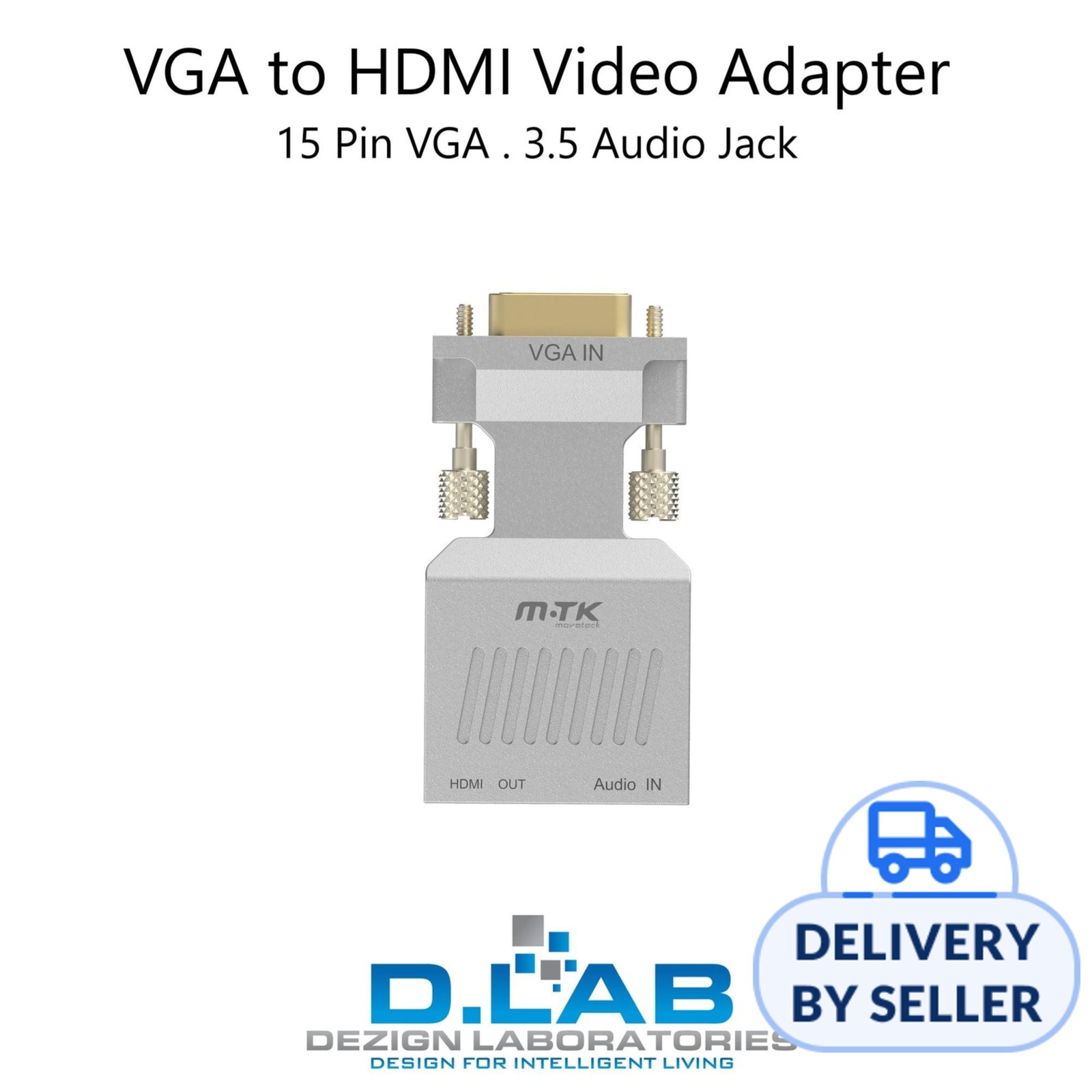 D.LAB 15Pin VGA To HDMI Video Adapter With 3.5 Jack (BT990) | NTUC ...