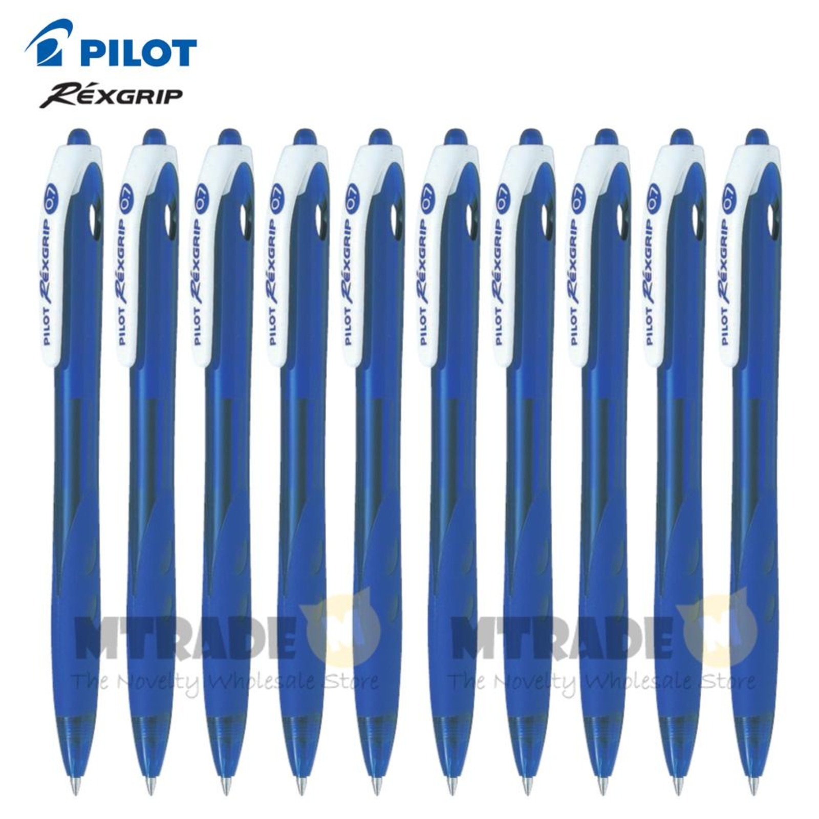 Pilot Rexgrip Ballpoint Pen 0.7mm BRG-10F-LL(Blue) | NTUC FairPrice