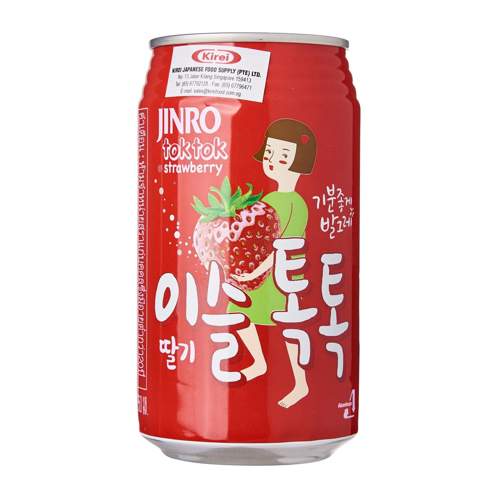 Kirei Jinro Japan Tok Tok Strawberry Soju Canned Chu-Hi 3% | NTUC FairPrice