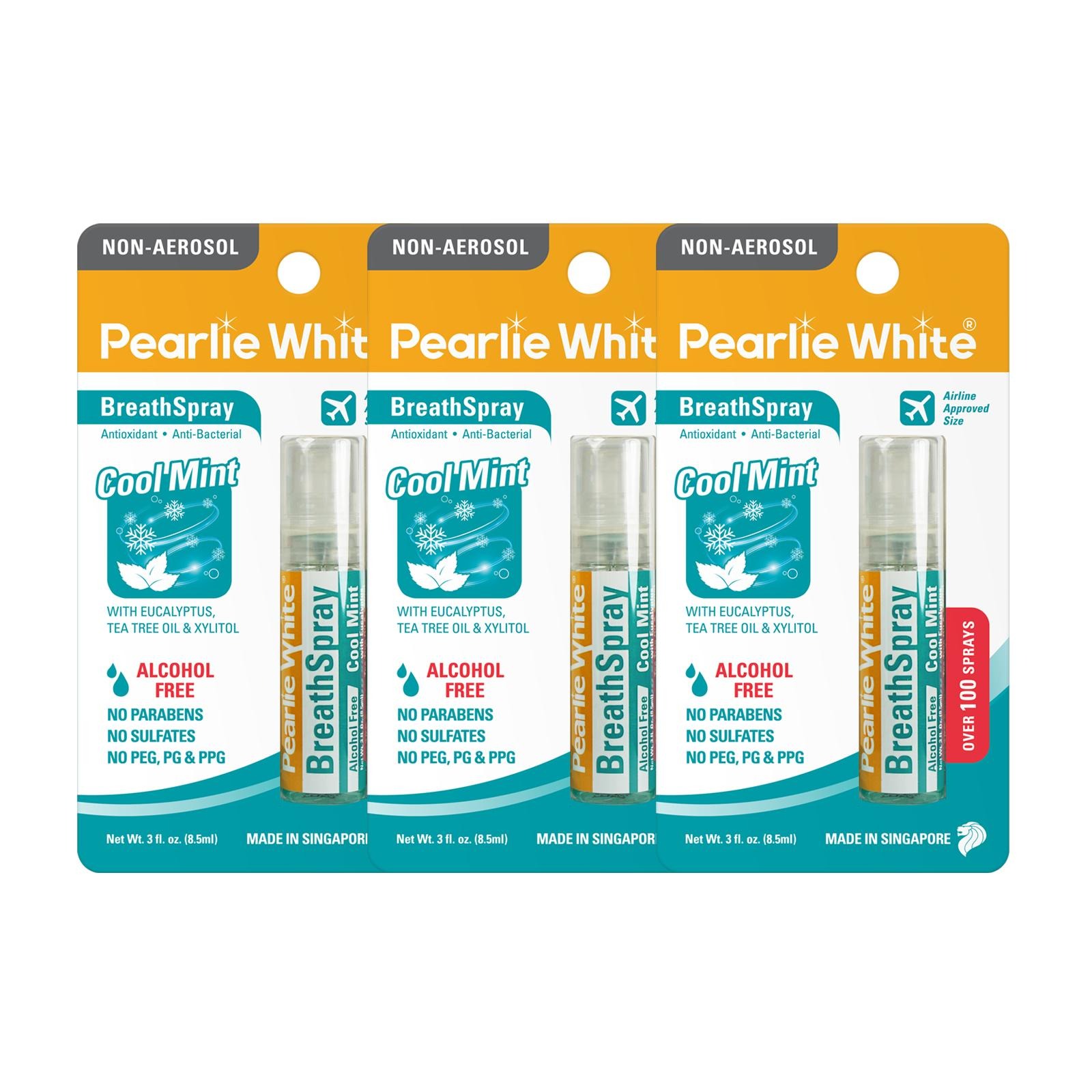 Pearlie White Breath Spray Alcohol Free Coolmint | NTUC FairPrice
