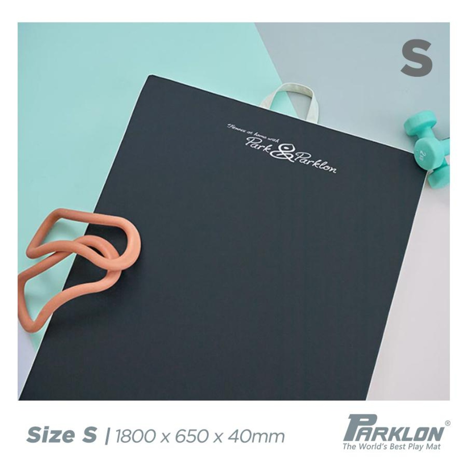 Parklon Mono Folding Mat Small (Matt Black) | NTUC FairPrice