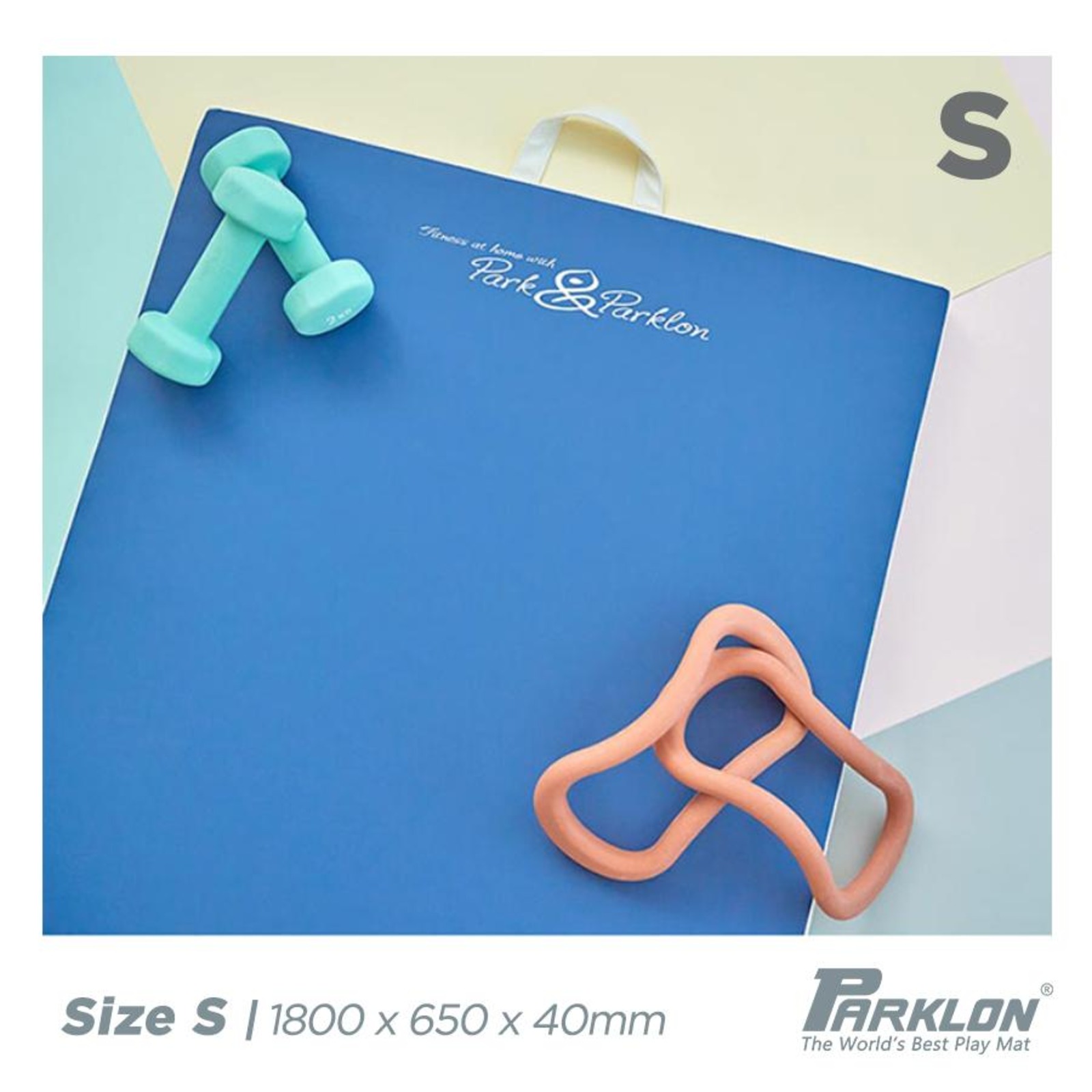 Parklon Mono Folding Mat Small (Vivid Blue) | NTUC FairPrice