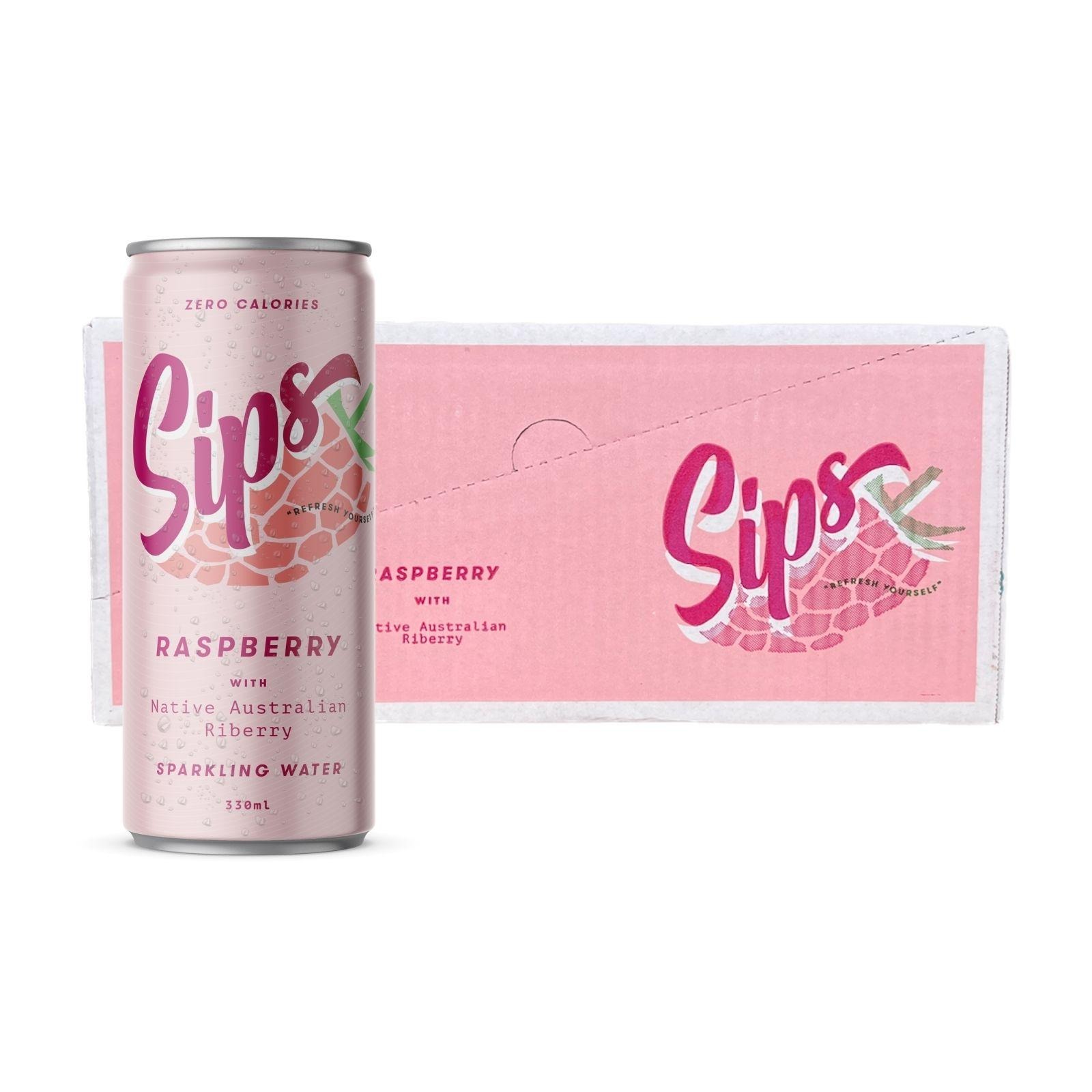 Sips Sparkling Water - Raspberry | NTUC FairPrice