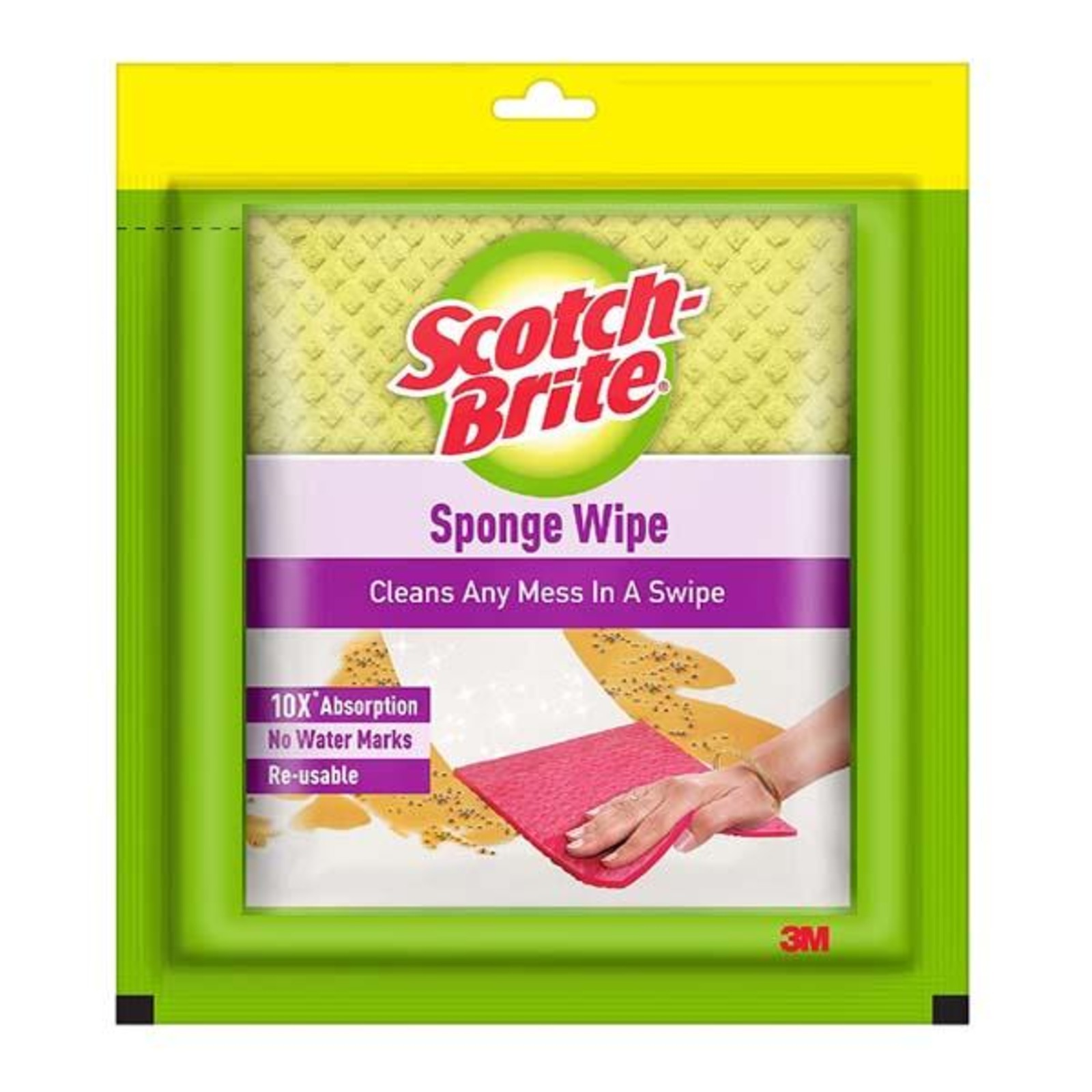 3M Scotch-Brite Sponge Wipe, 10x Absorption & No Water Mark | NTUC ...