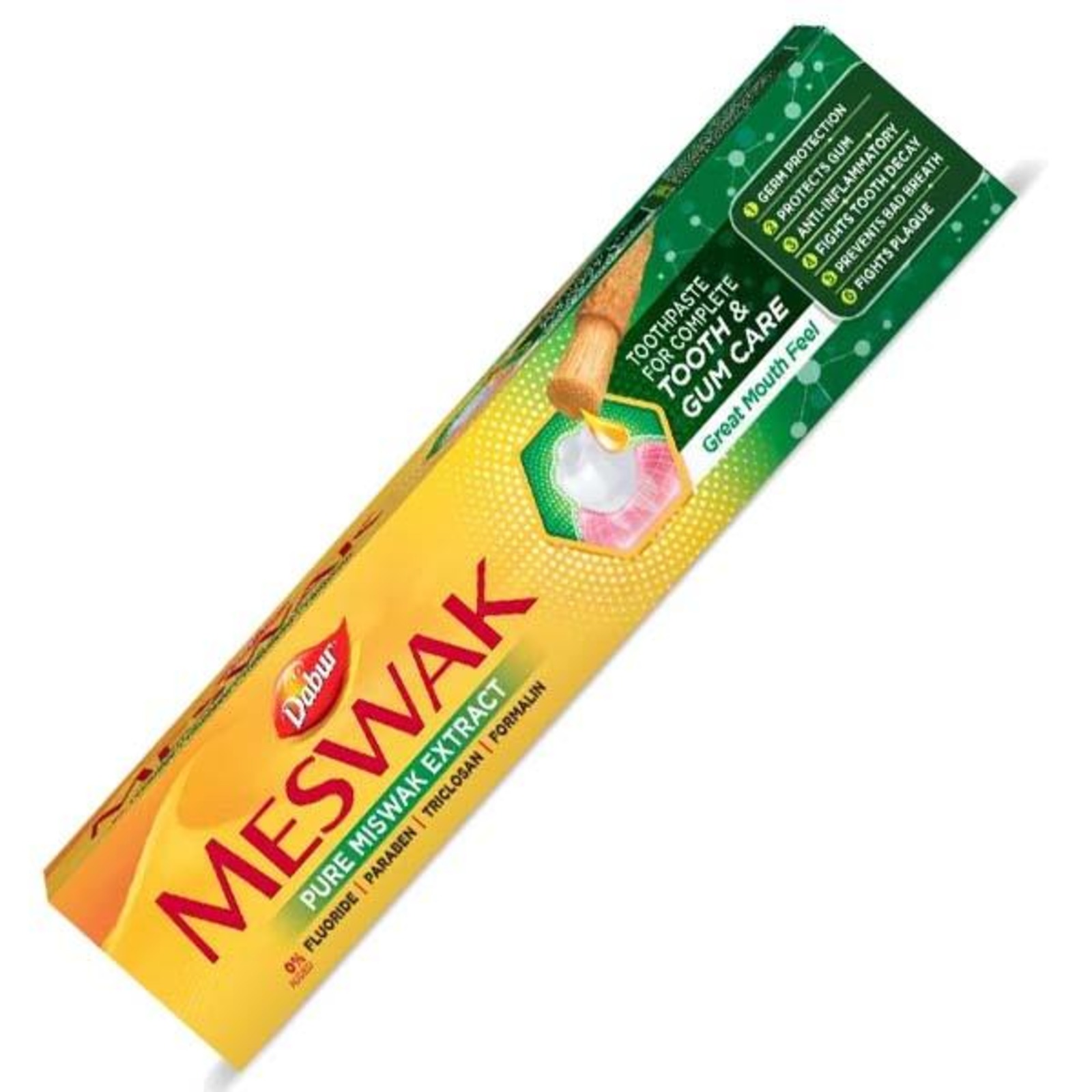 Dabur Meswak Toothpaste, Pure Miswak Extract, Flouoride Free | NTUC ...