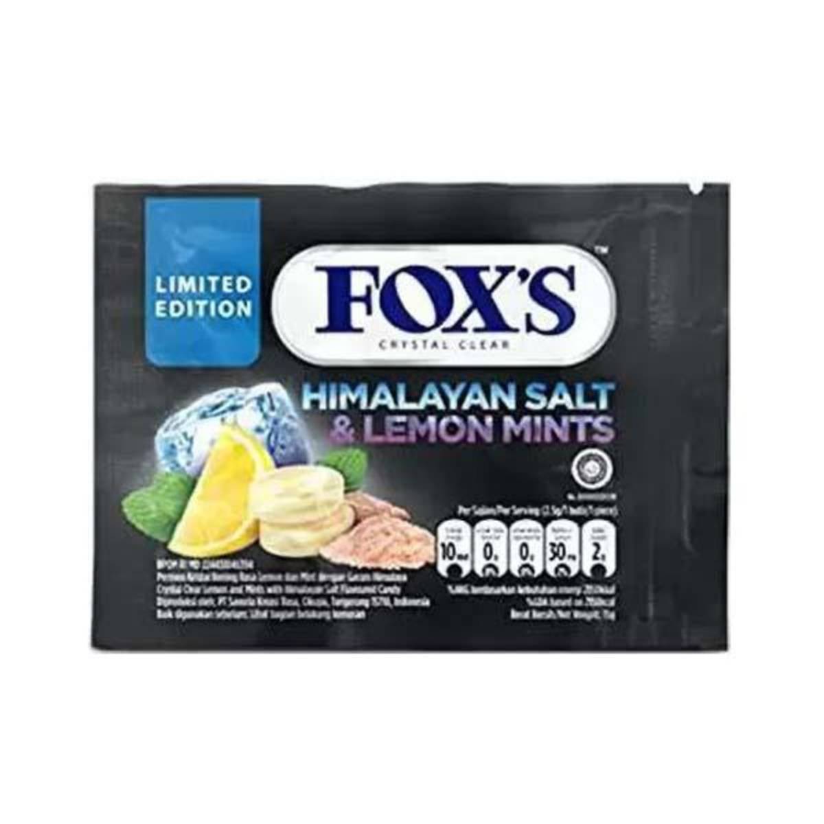 Fox's Crystal Clear Himalayan Salt & Lemon Mints | NTUC FairPrice