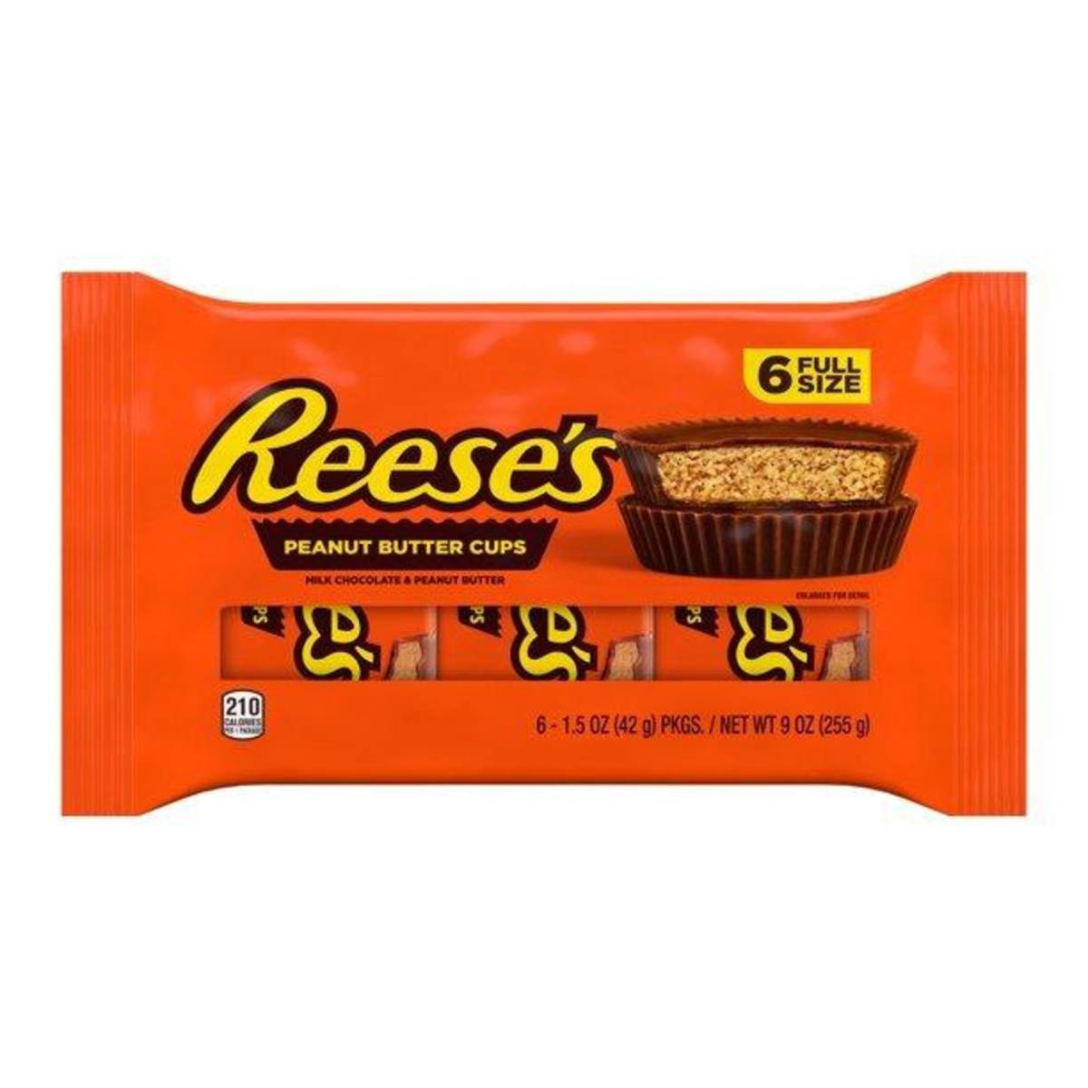 Reese's Peanut Butter Cups, 6 Full Size Pack | NTUC FairPrice