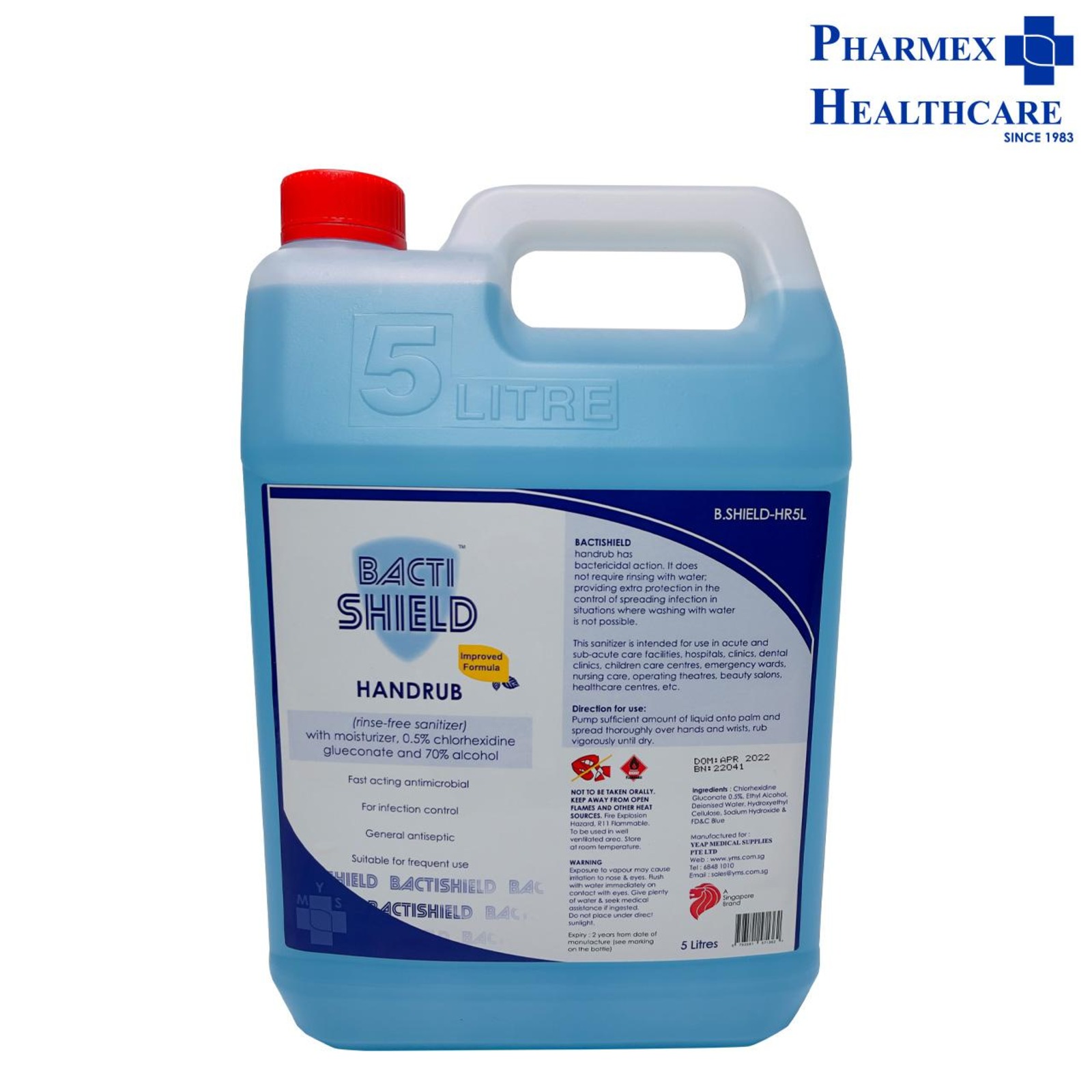 Bactishield Handrub 70% Alcohol 0.5% Chlorhexidine | NTUC FairPrice