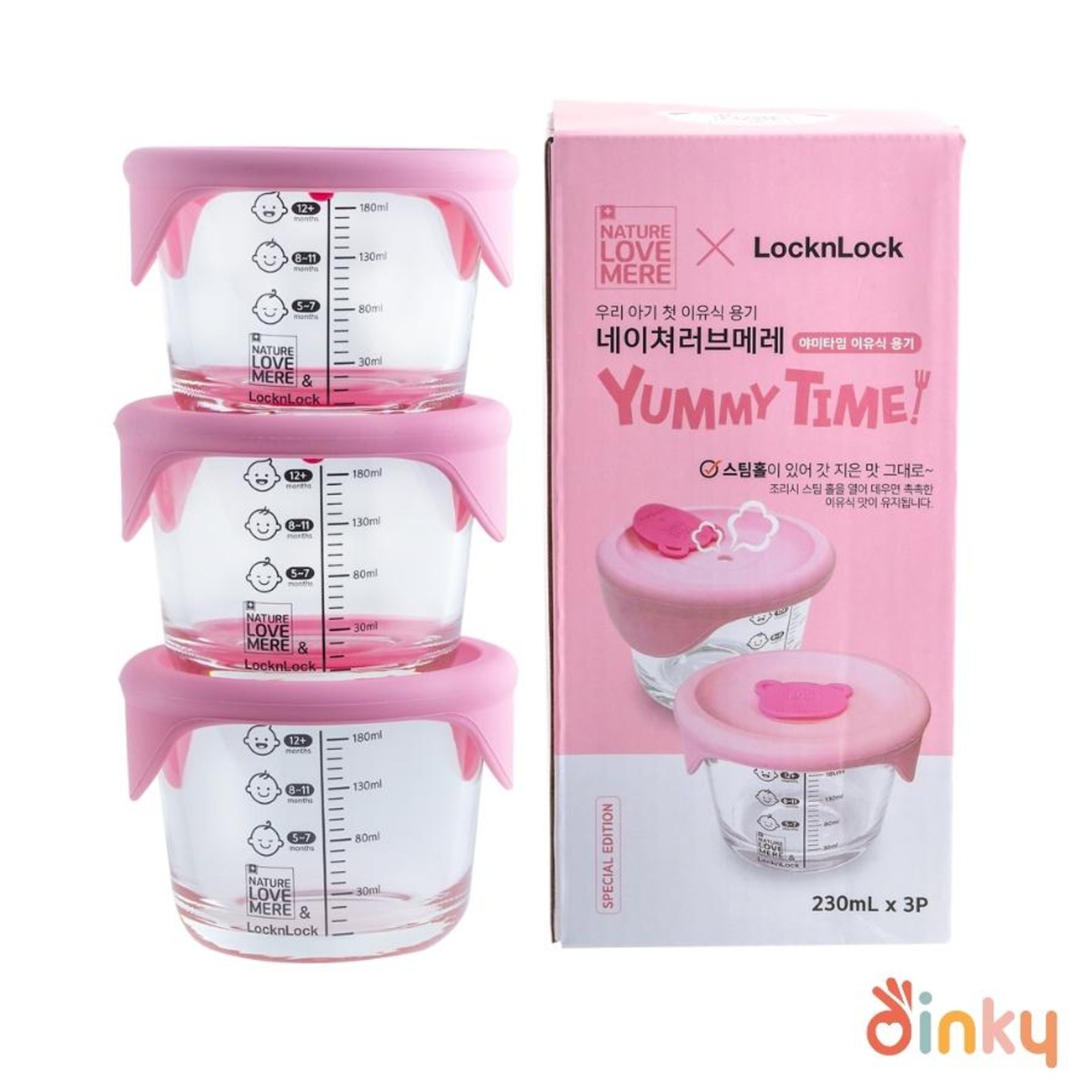 Lock N Lock Circle Shape Food Storage Glass Container | NTUC FairPrice