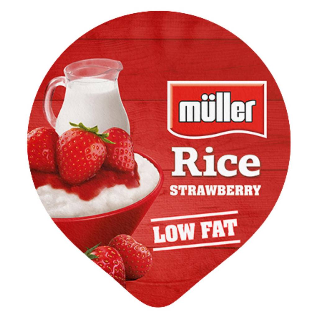 Muller Rice Strawberry Low Fat Pudding Dessert | NTUC FairPrice