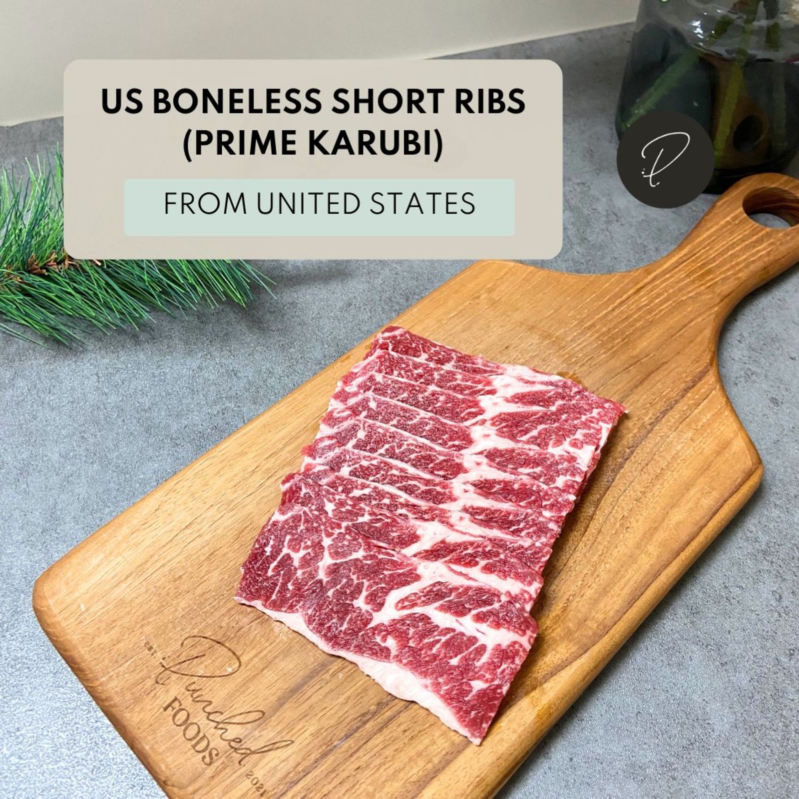 Punched Foods US Boneless Beef Short Ribs (Prime Karubi) | NTUC FairPrice