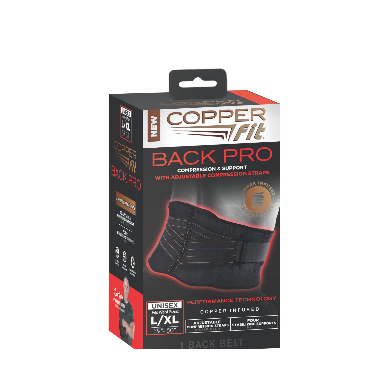 JML Copper Fit Back Support Pro Waist (28"-39") | NTUC FairPrice