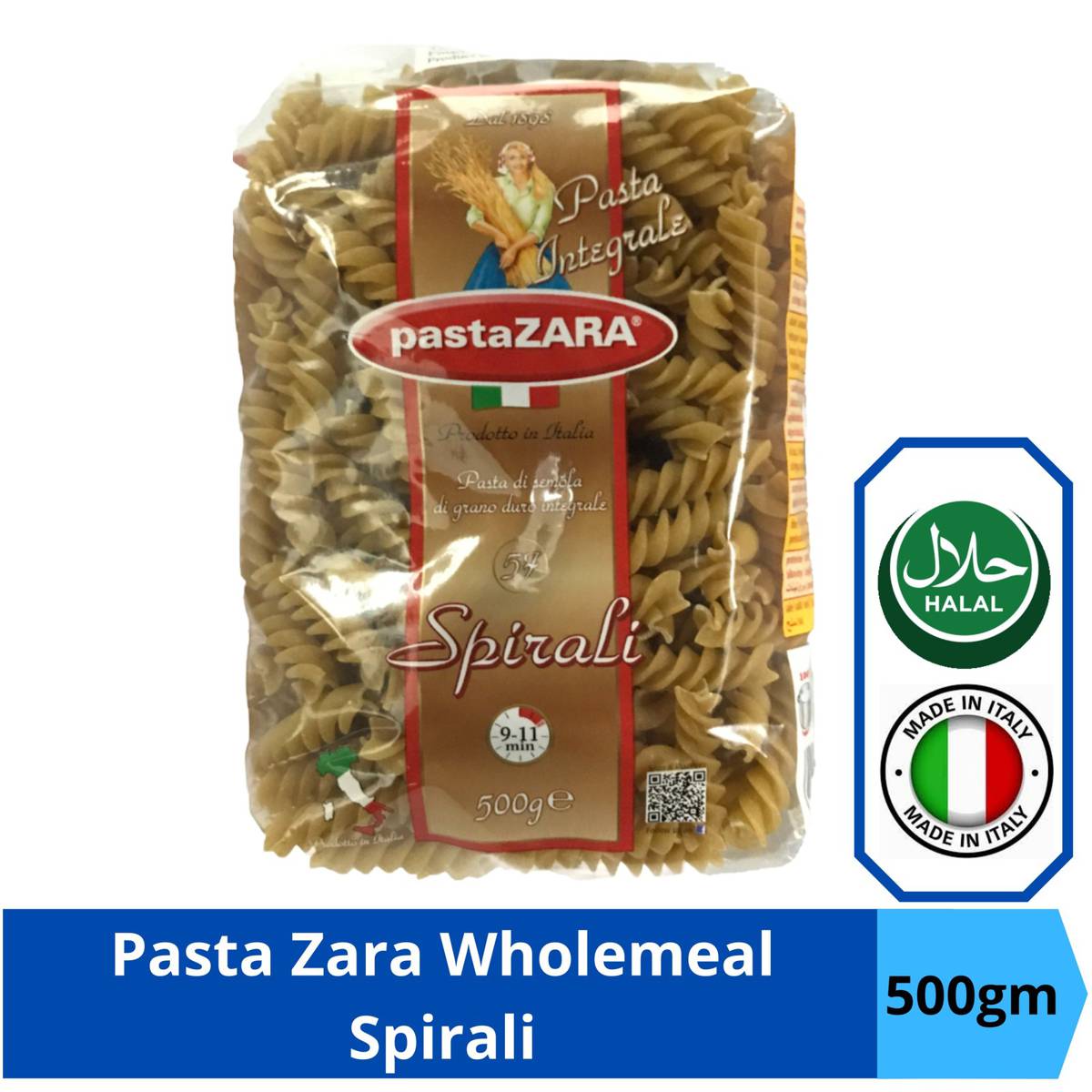 Pasta Zara Wholemeal Spirali Pasta | NTUC FairPrice