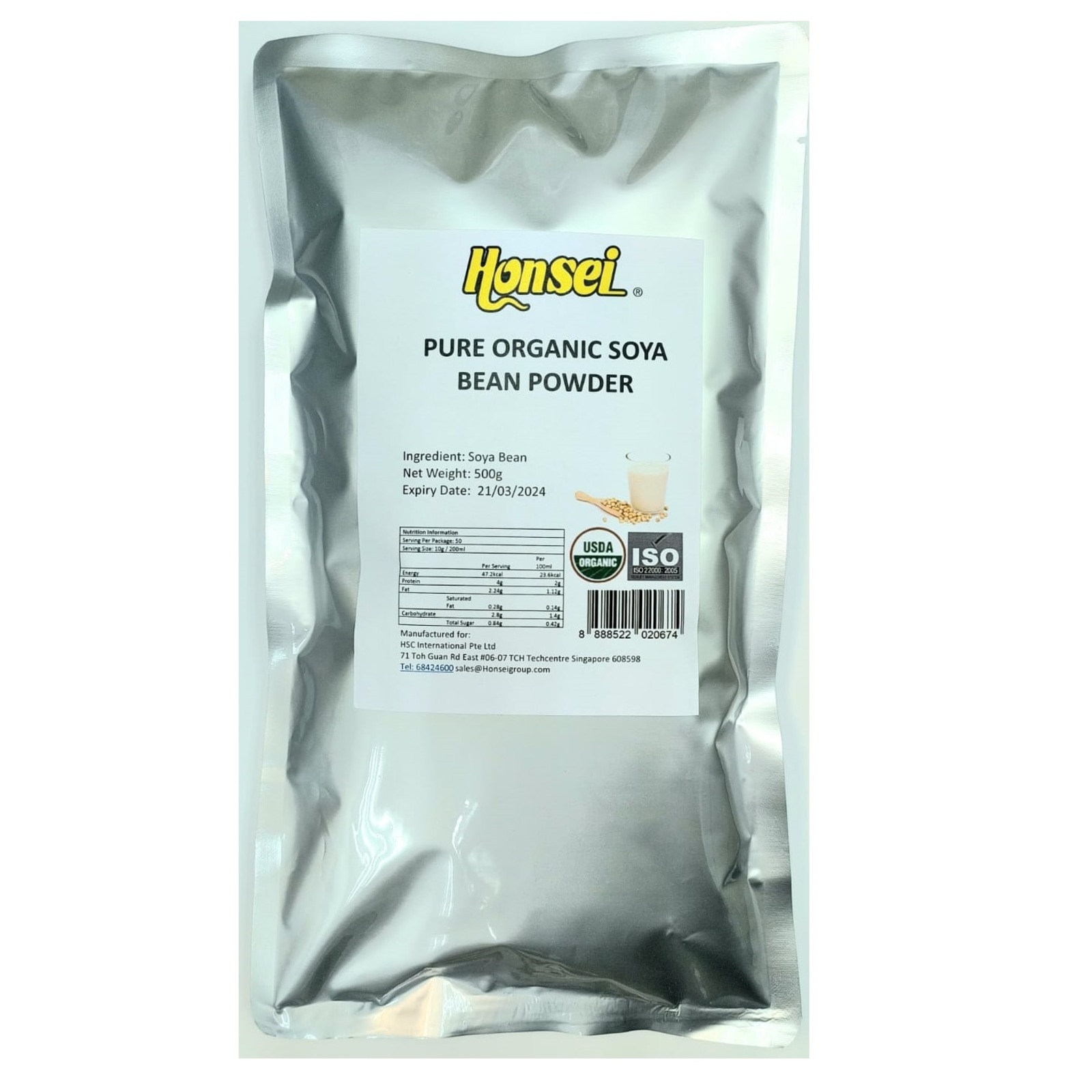 Honsei Pure Organic Soya Bean Milk Unsweetened Powder | NTUC FairPrice