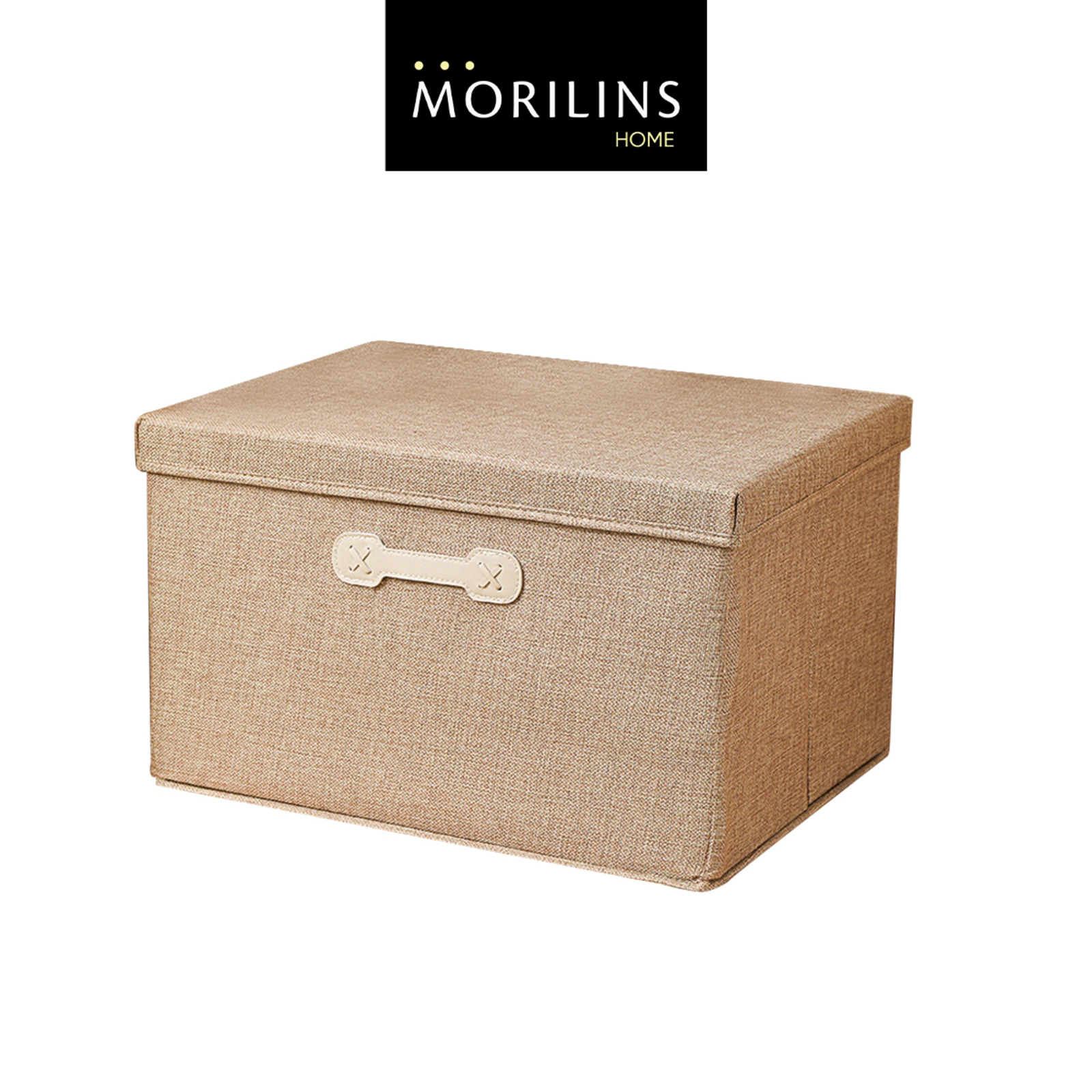 Morilins Collapsible Storage Organisation Box Beige M | NTUC FairPrice