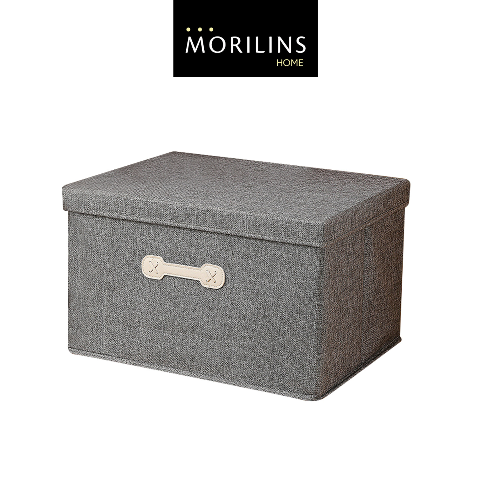 Morilins Collapsible Storage Organisation Box Grey M | NTUC FairPrice